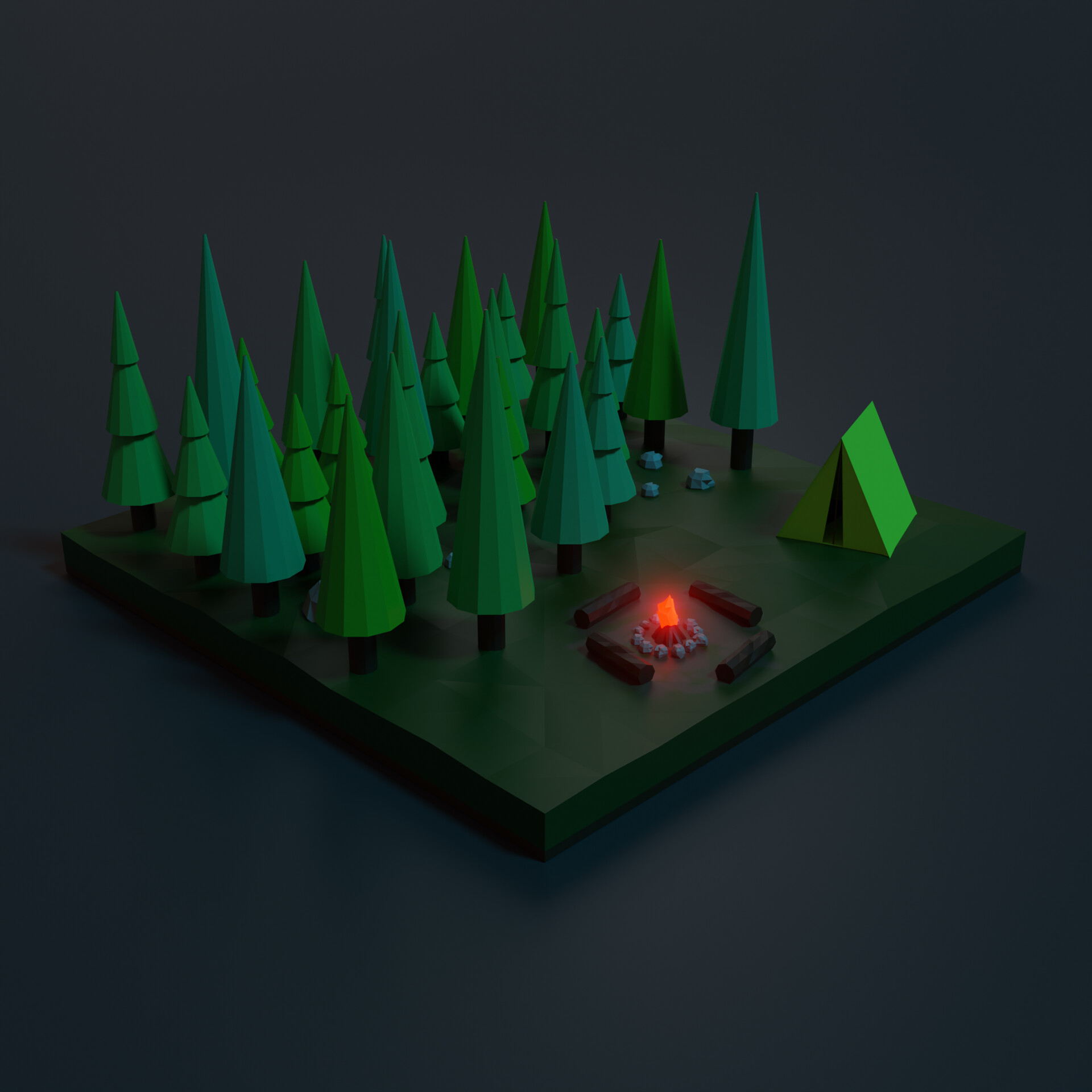 ArtStation - LOW POLY WOOD