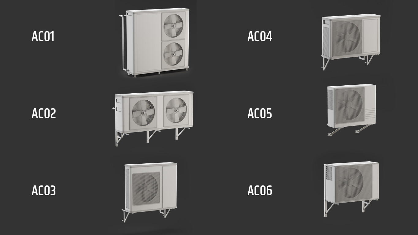 Experiment Studio - 45 Exterior Airconditioner and Ventilators