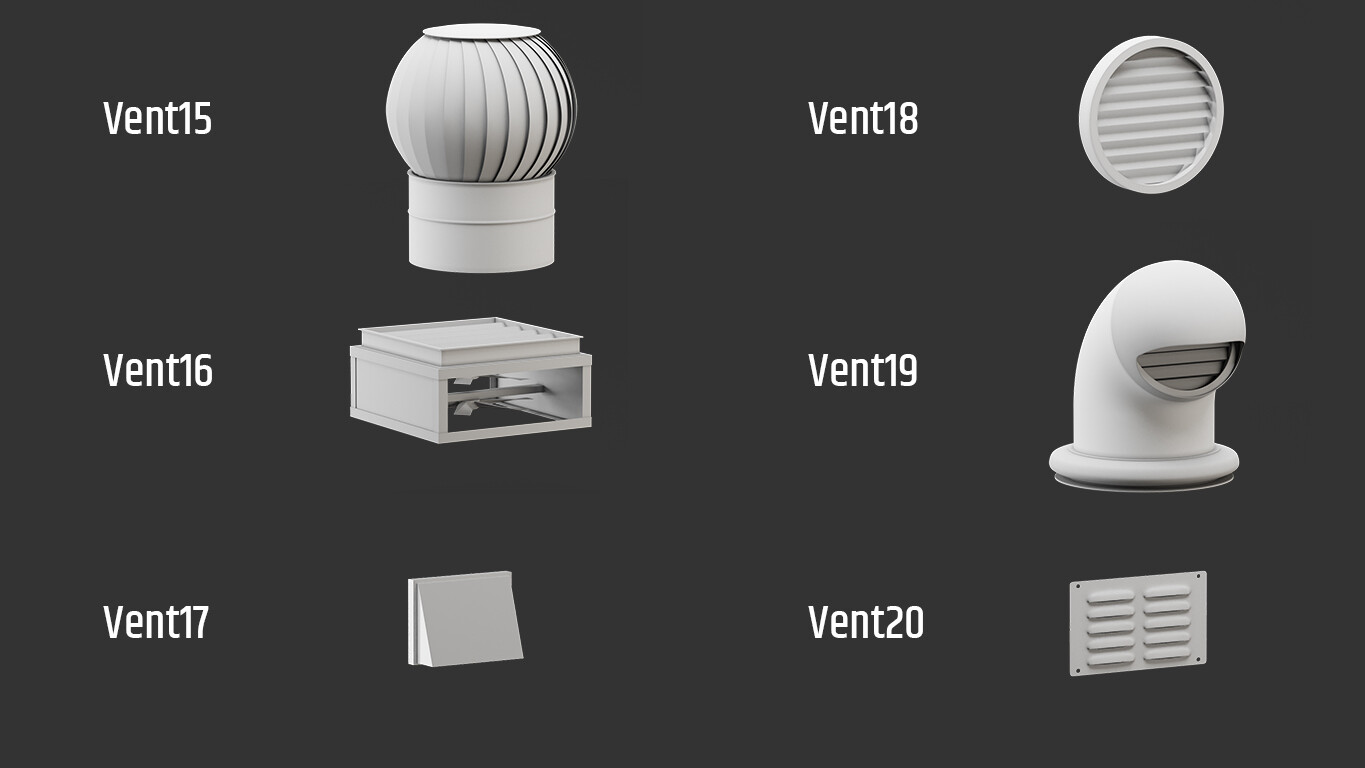 Experiment Studio - 45 Exterior Airconditioner and Ventilators