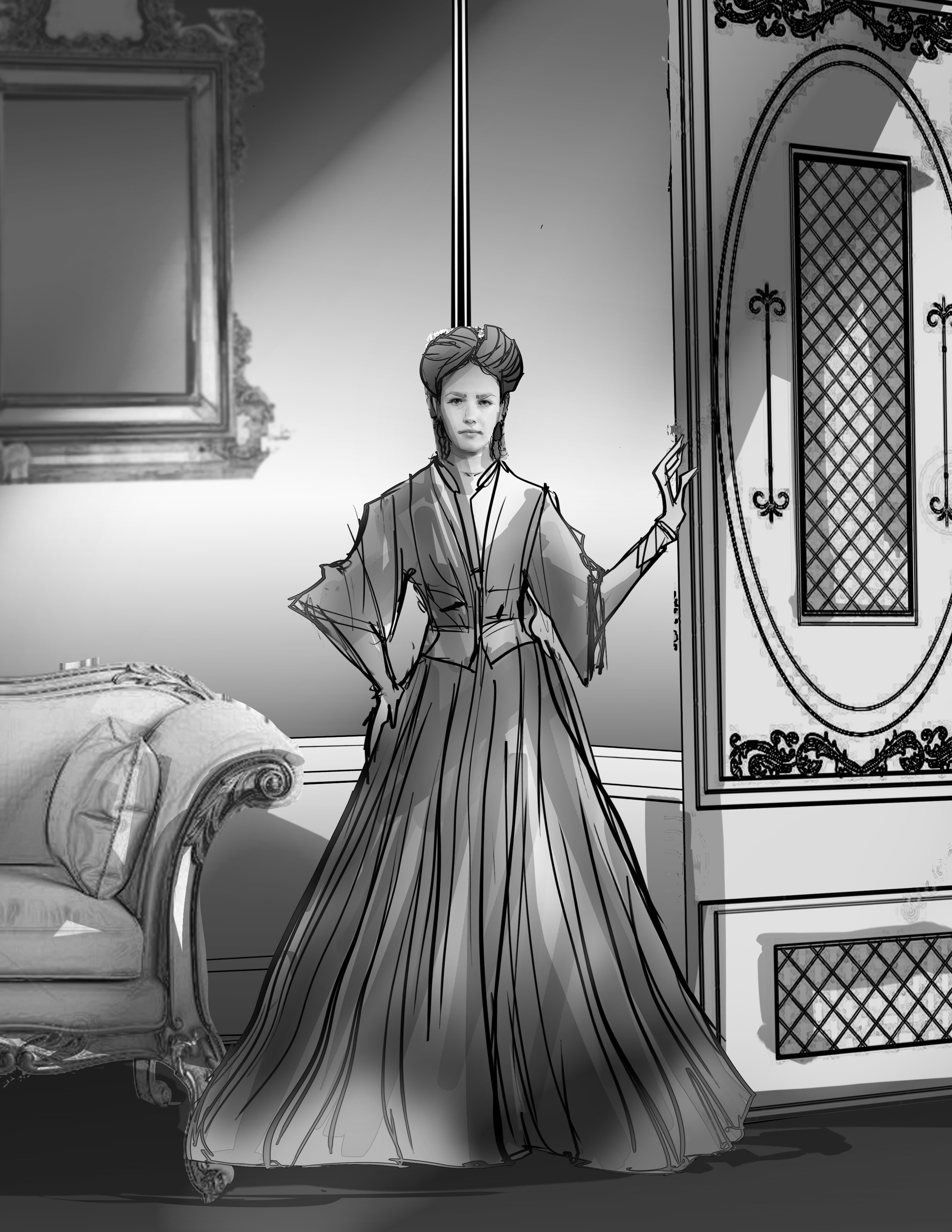 Charles Ratteray [ DRAW MY MOVIE .COM ] - THE EMPRESS- KEY ART ADVERTISING