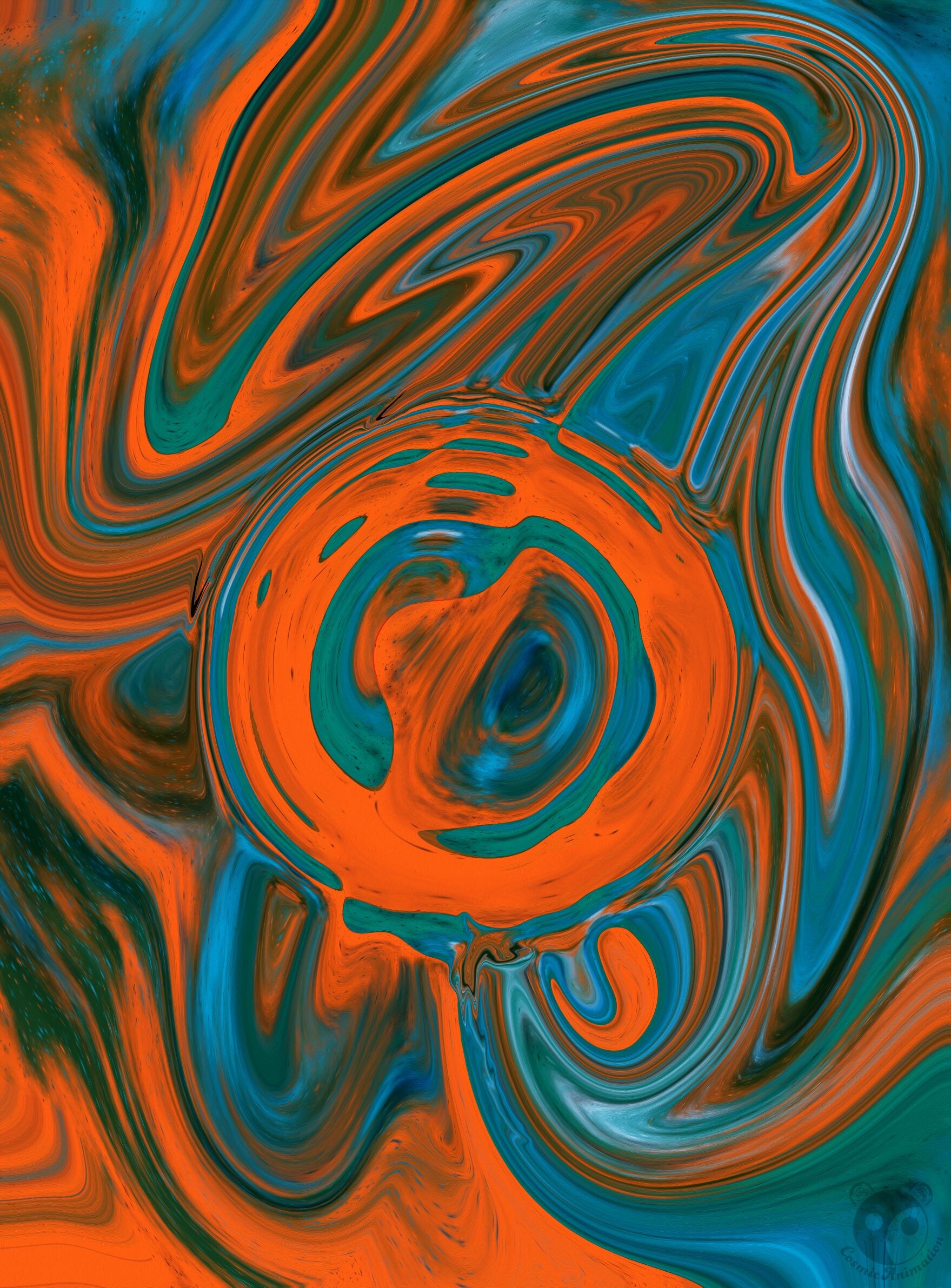ArtStation - Orange Swirl Madness