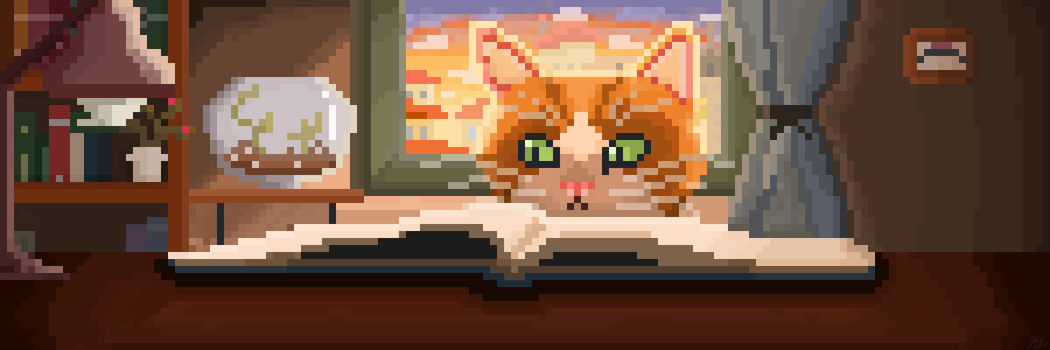 ArtStation - Studying cat pixel art