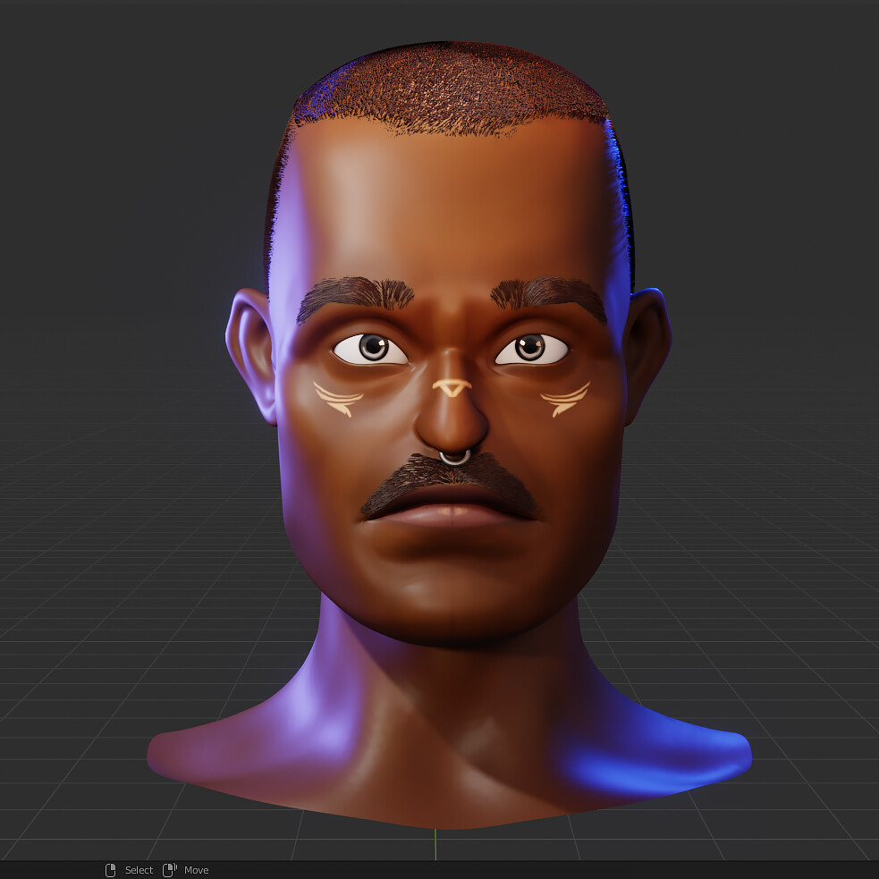 ArtStation - Head Sculpting using ZBrush and Blender