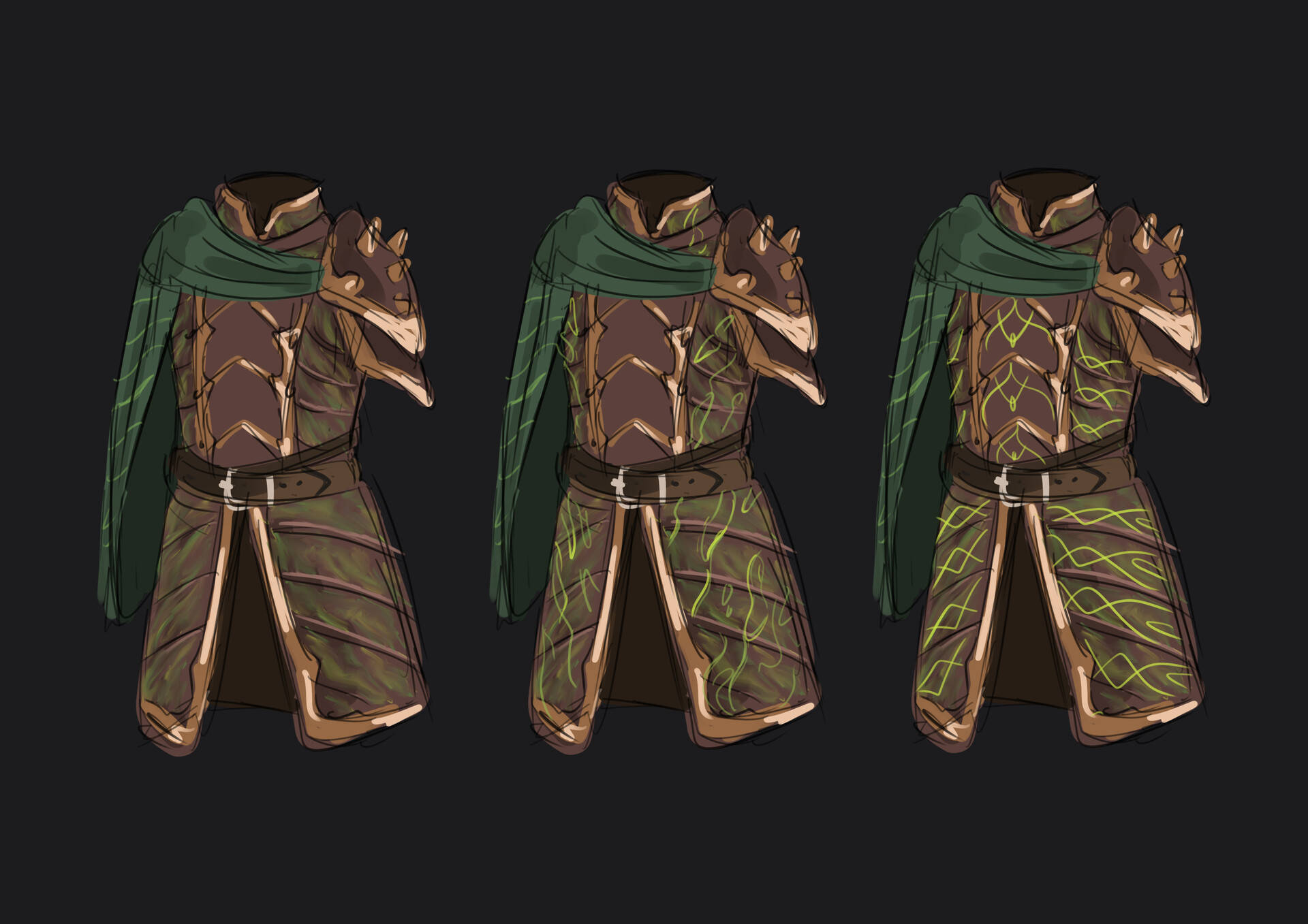 Wiktoria Hoszowska - Forestera’s Fate Leather Armor - concept