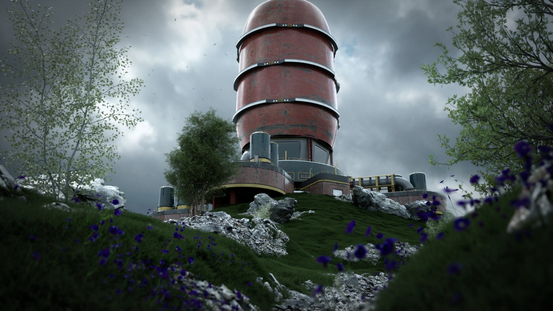 ArtStation - Minerva cloudy day