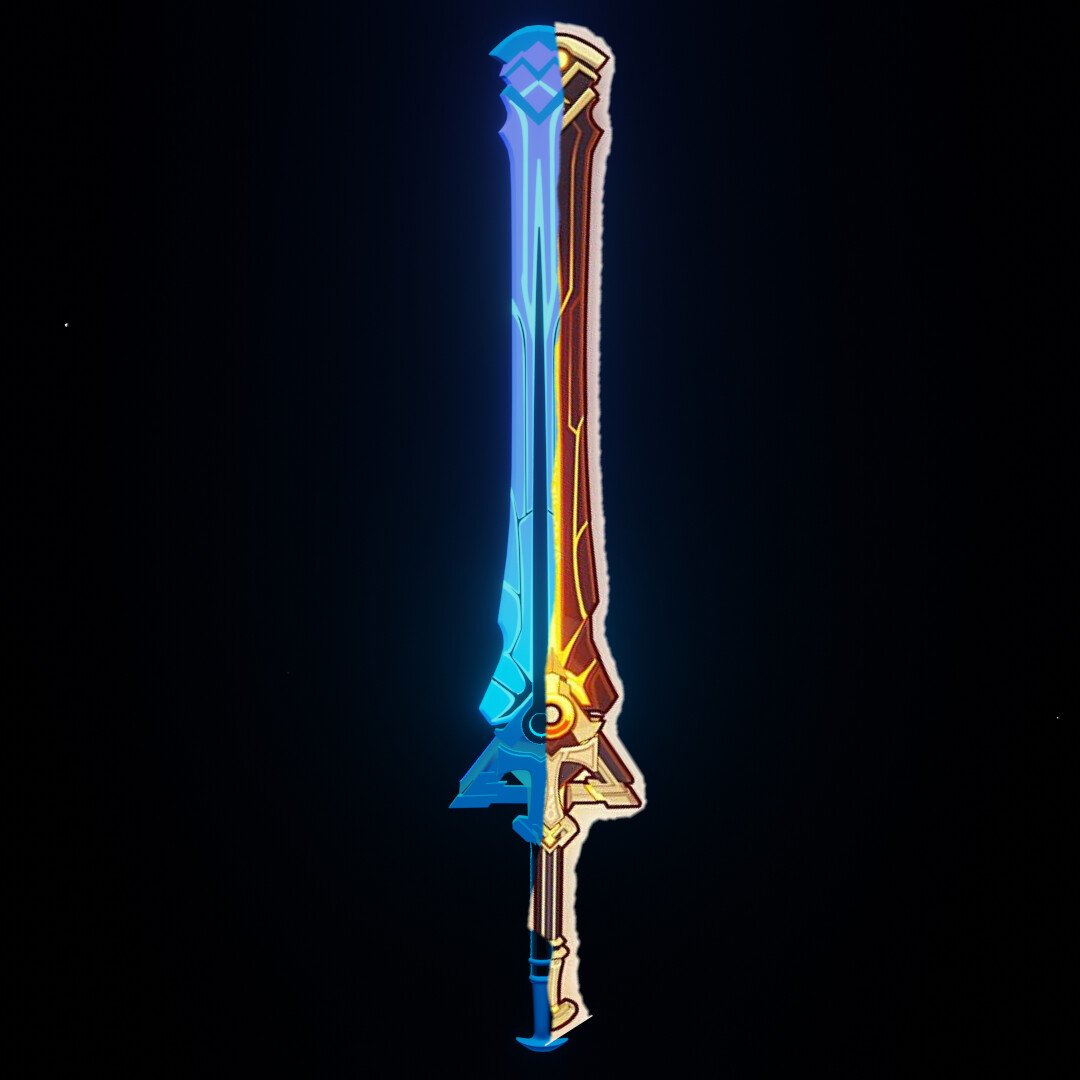 ArtStation - Nilou's sword. hydro version
