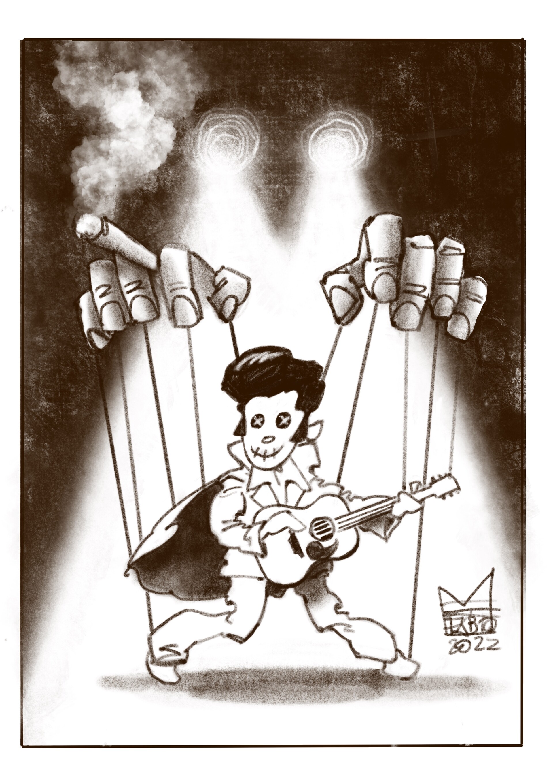 ArtStation - Elvis Puppet Presley