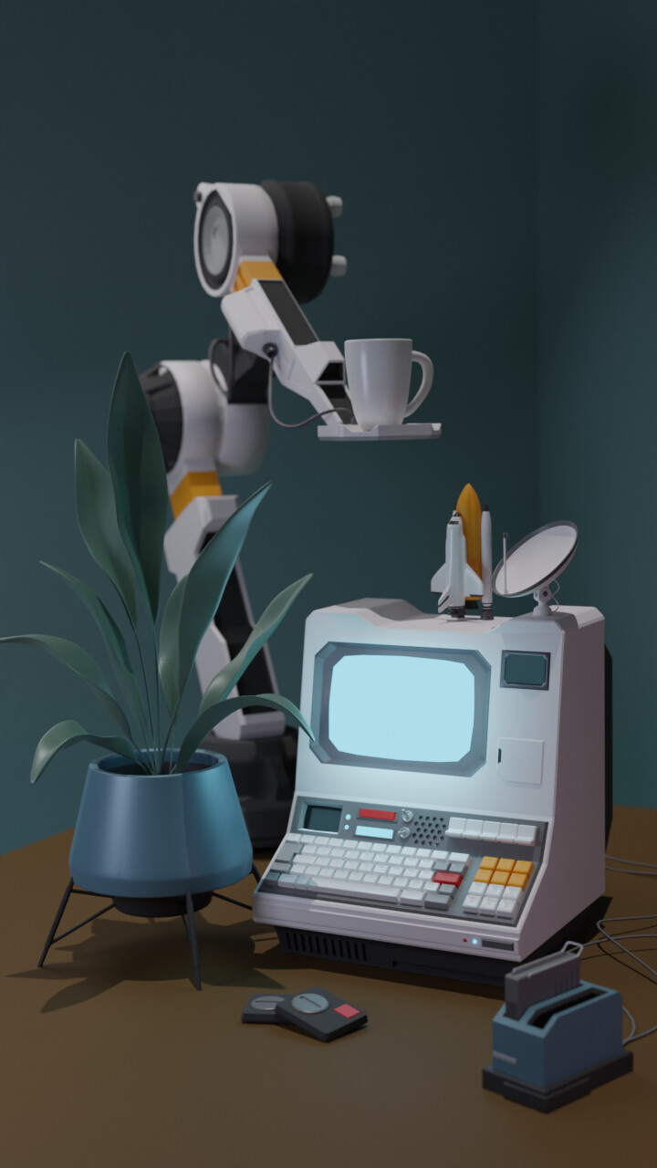 ArtStation - Retro PC.