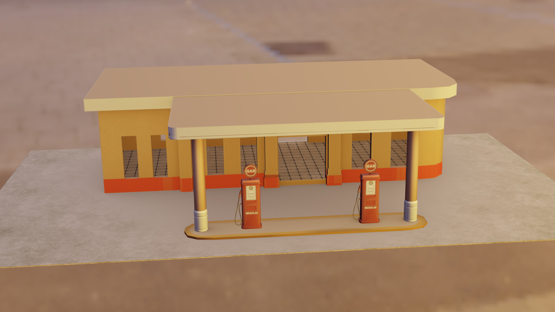 ArtStation - Low Poly Bilding For Mobile Games