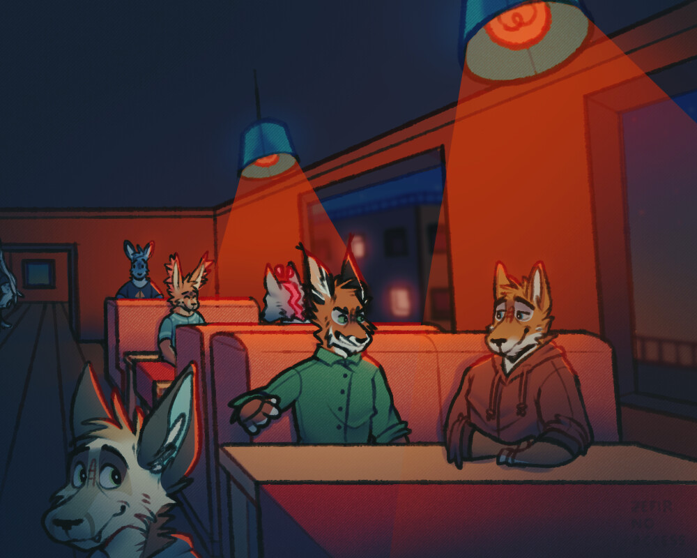 ArtStation - The Night Cafe