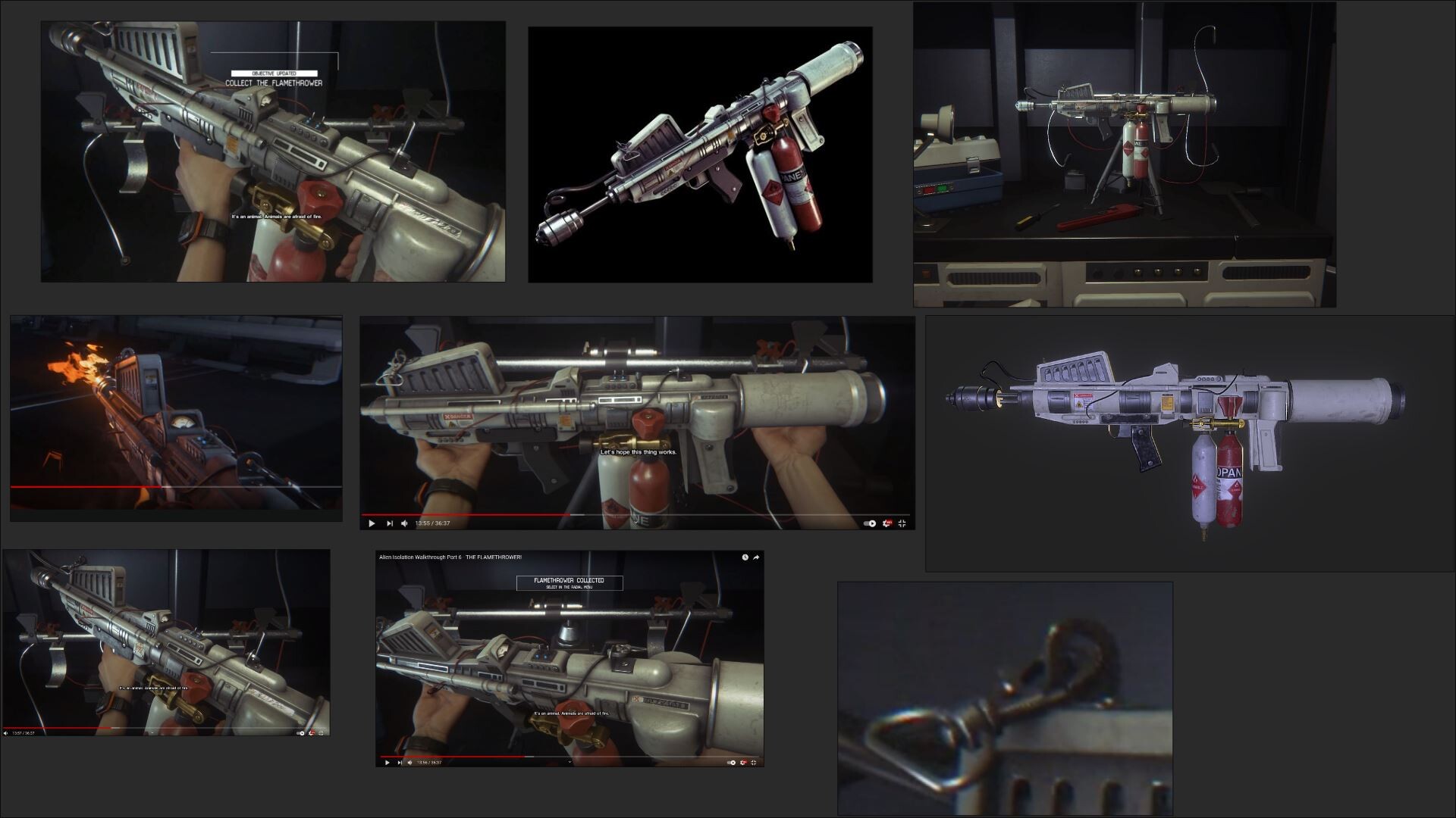 Lionel Leboulanger - Flamethrower Alien Isolation Fan Art