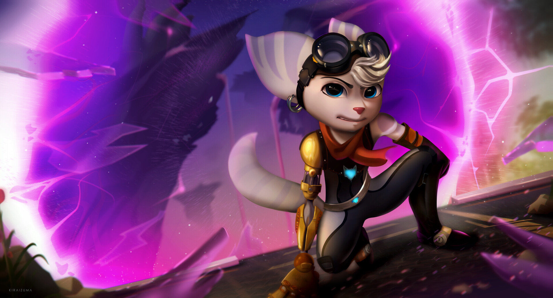 ArtStation - Rift Apart (Rivet fanart from Ratchet & Clank Rift Apart)