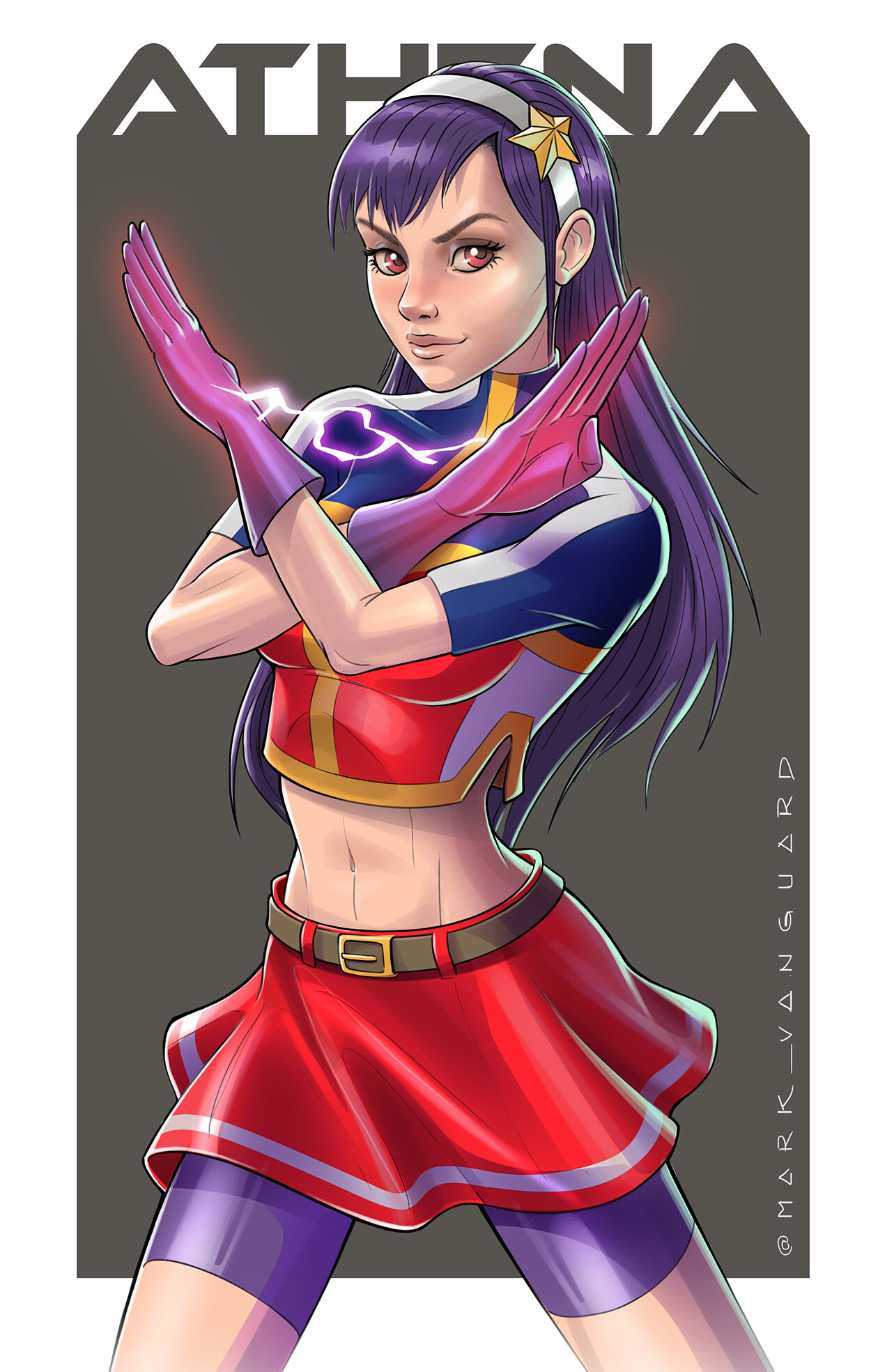 Artstation Athena The Kings Of Fighters Fanart