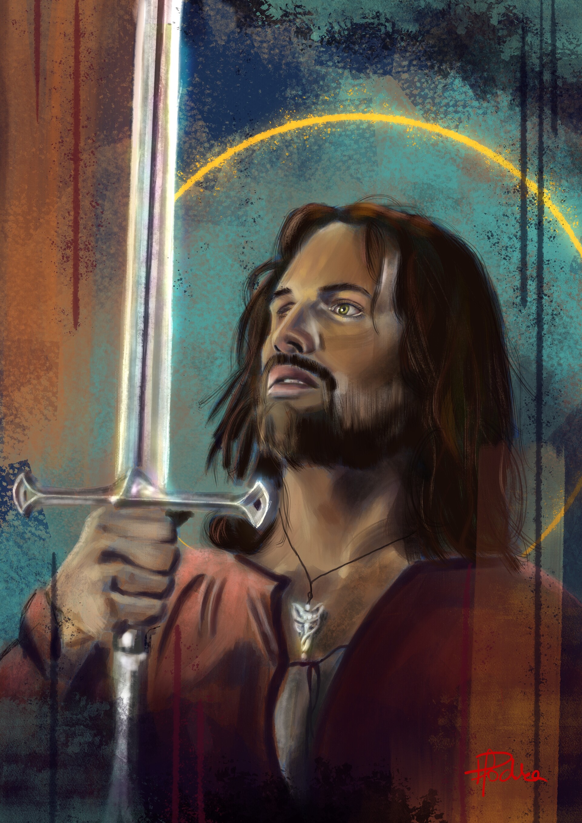 ArtStation - Aragorn and Anduril