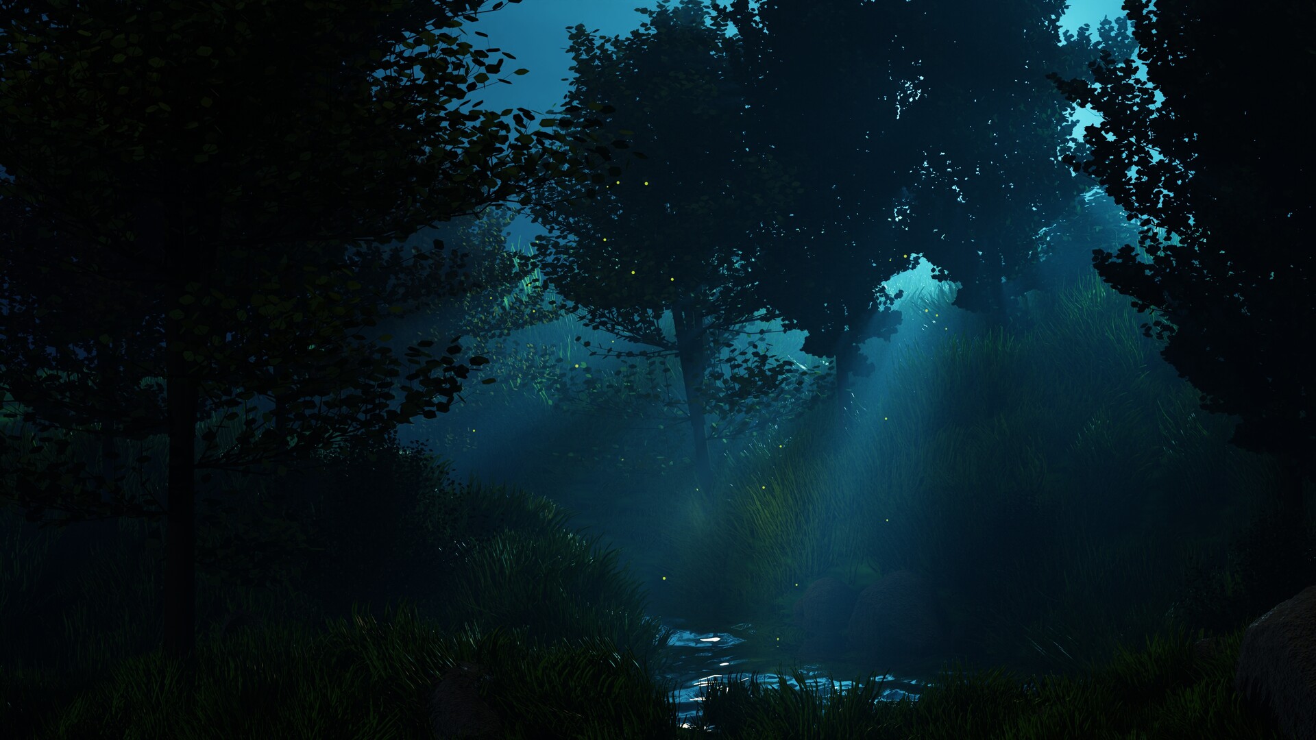 ArtStation - Night forest