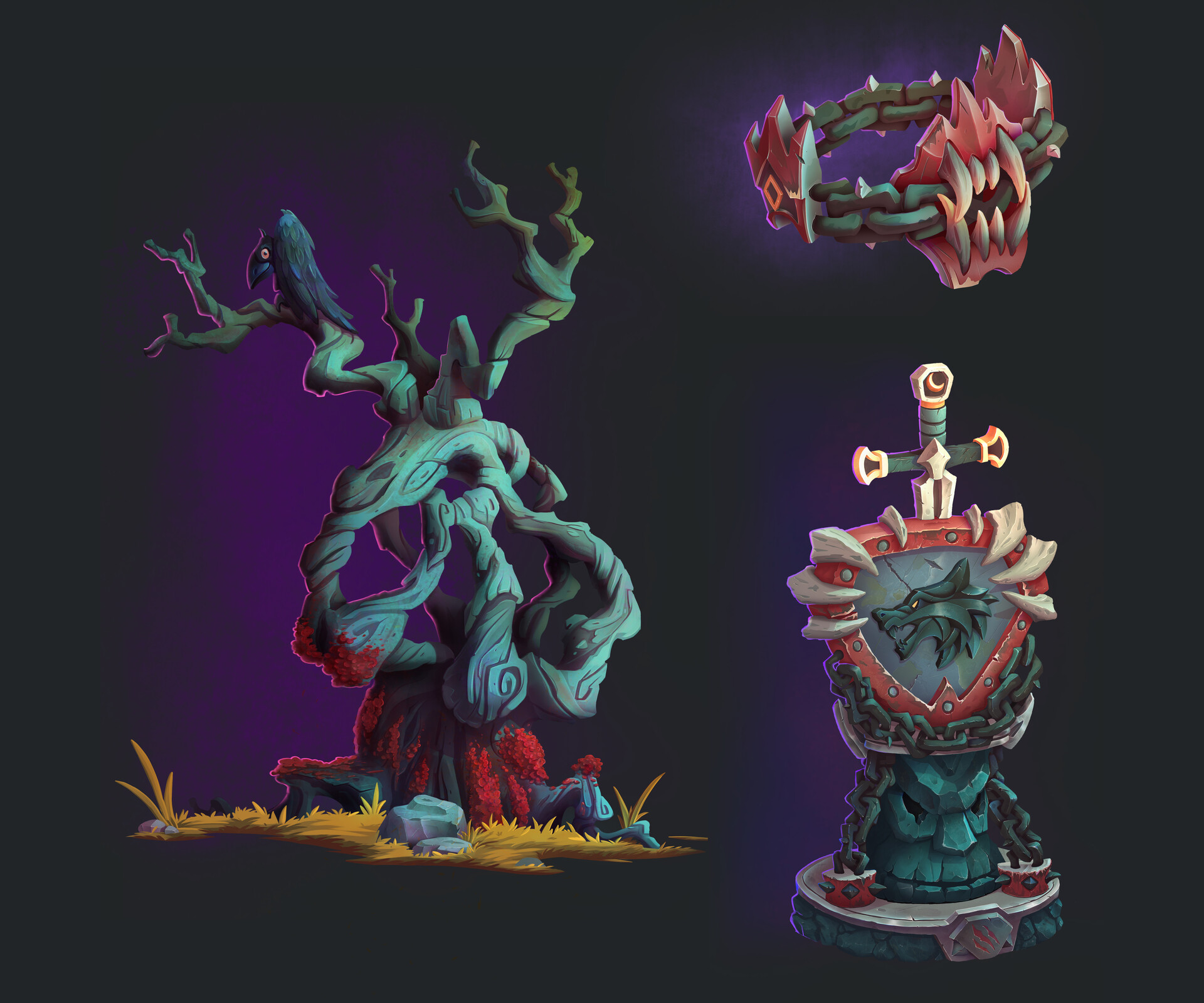 ArtStation - Werewolf items