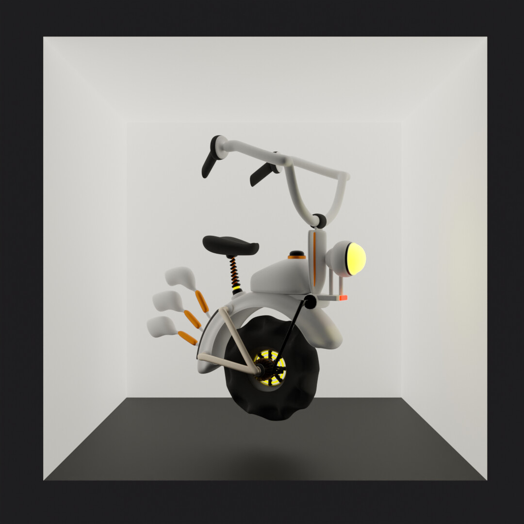 ArtStation - 3D Motorbike Model