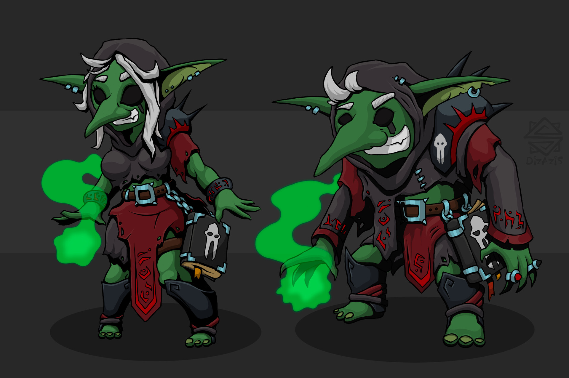 ArtStation - Brash Goblin-Warlock