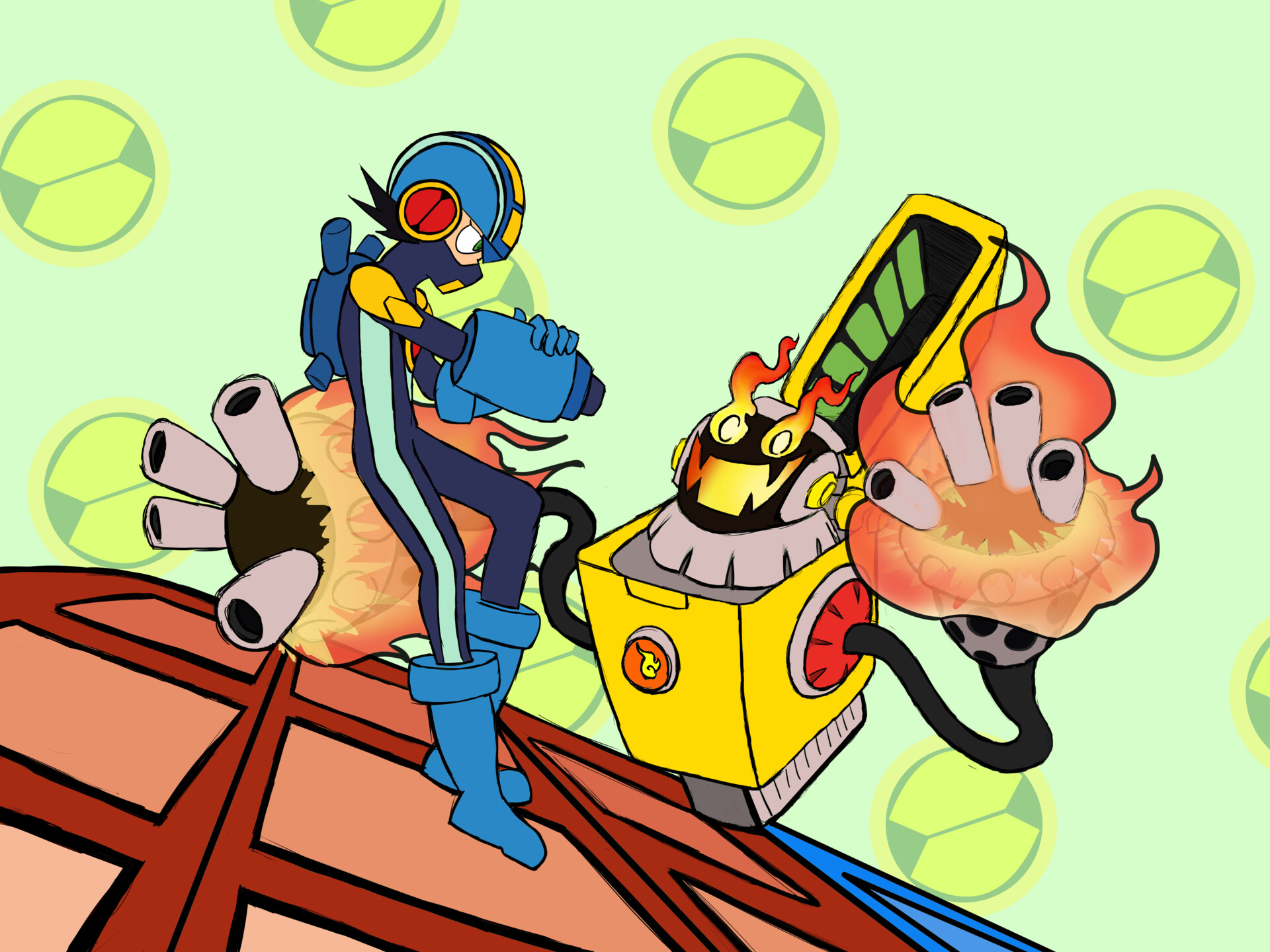 ArtStation - Megaman Battle Network Tribute Piece