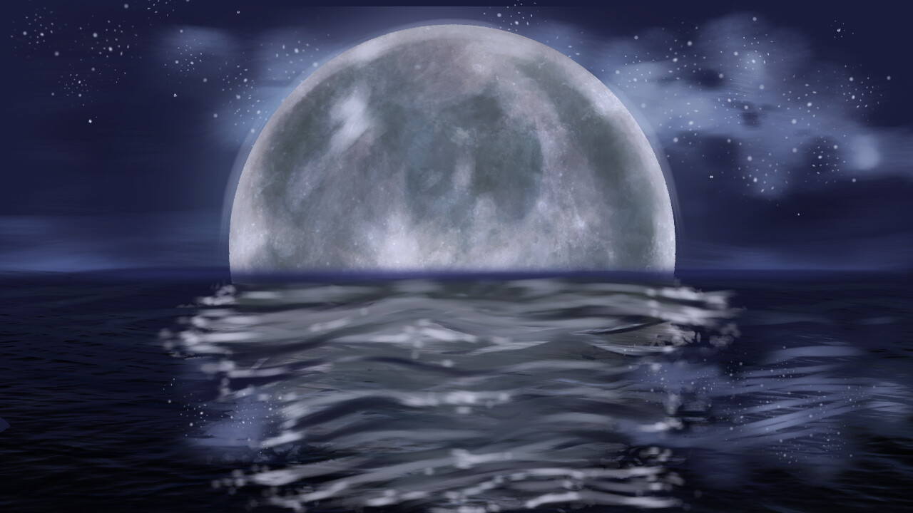 ArtStation - Full Moon (WIP)