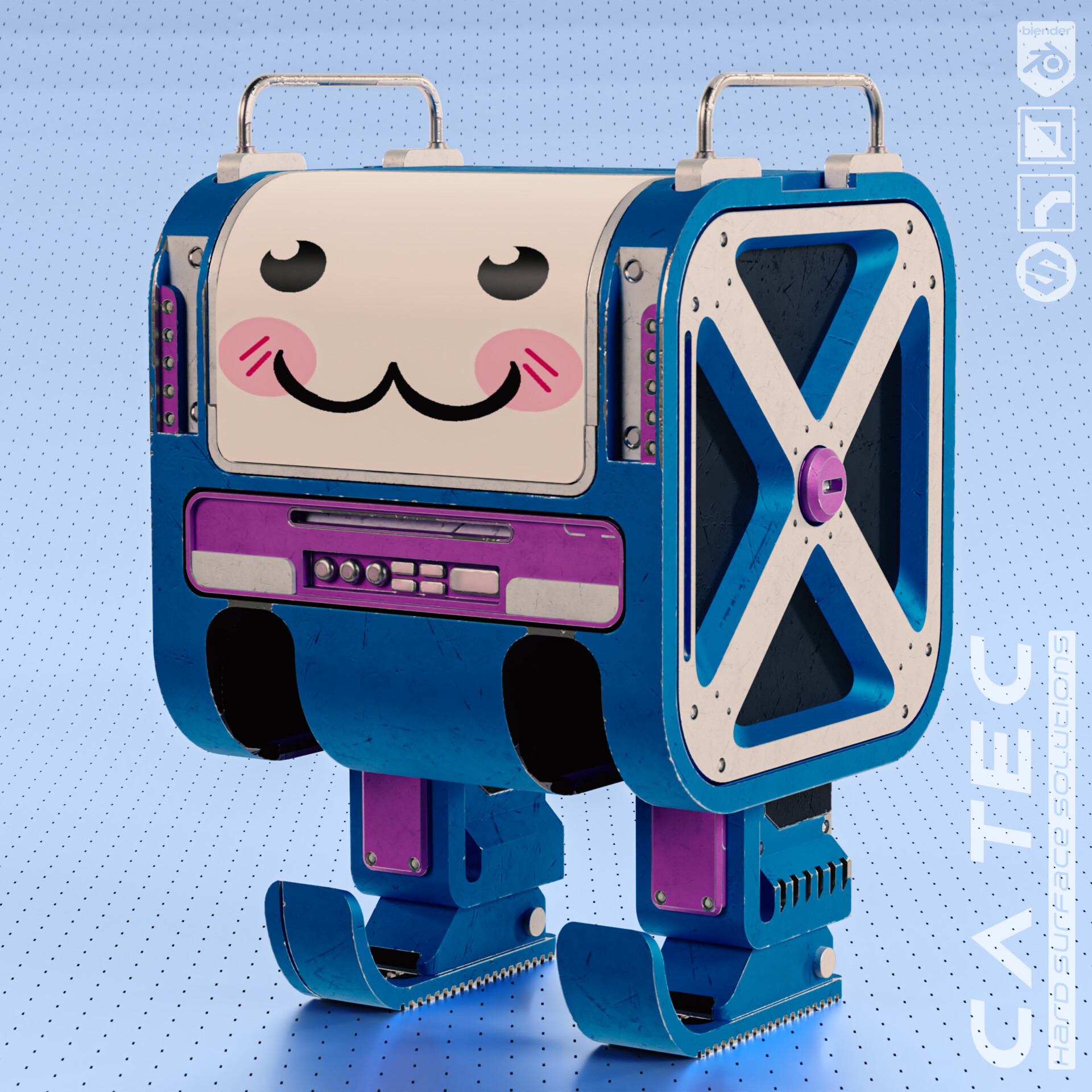 ArtStation - Boxi Bot | your cute personal assistant