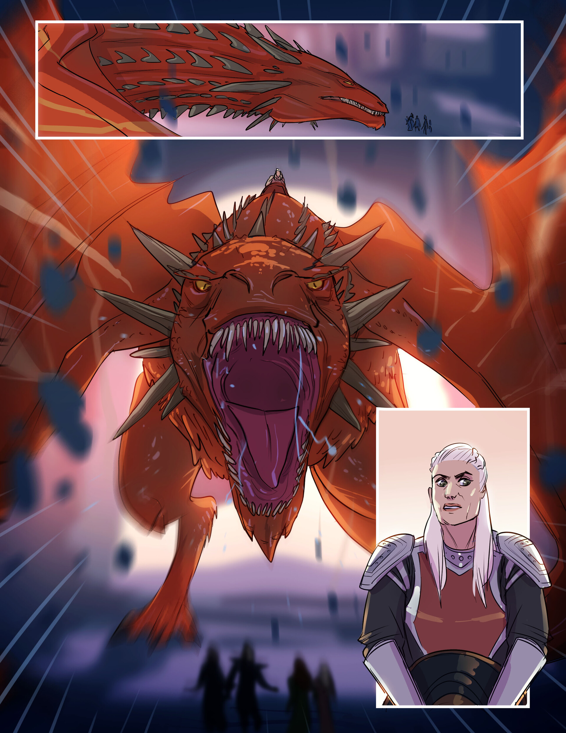 ArtStation - Rhaenys and Meleys from 'House of the Dragon' one page ...