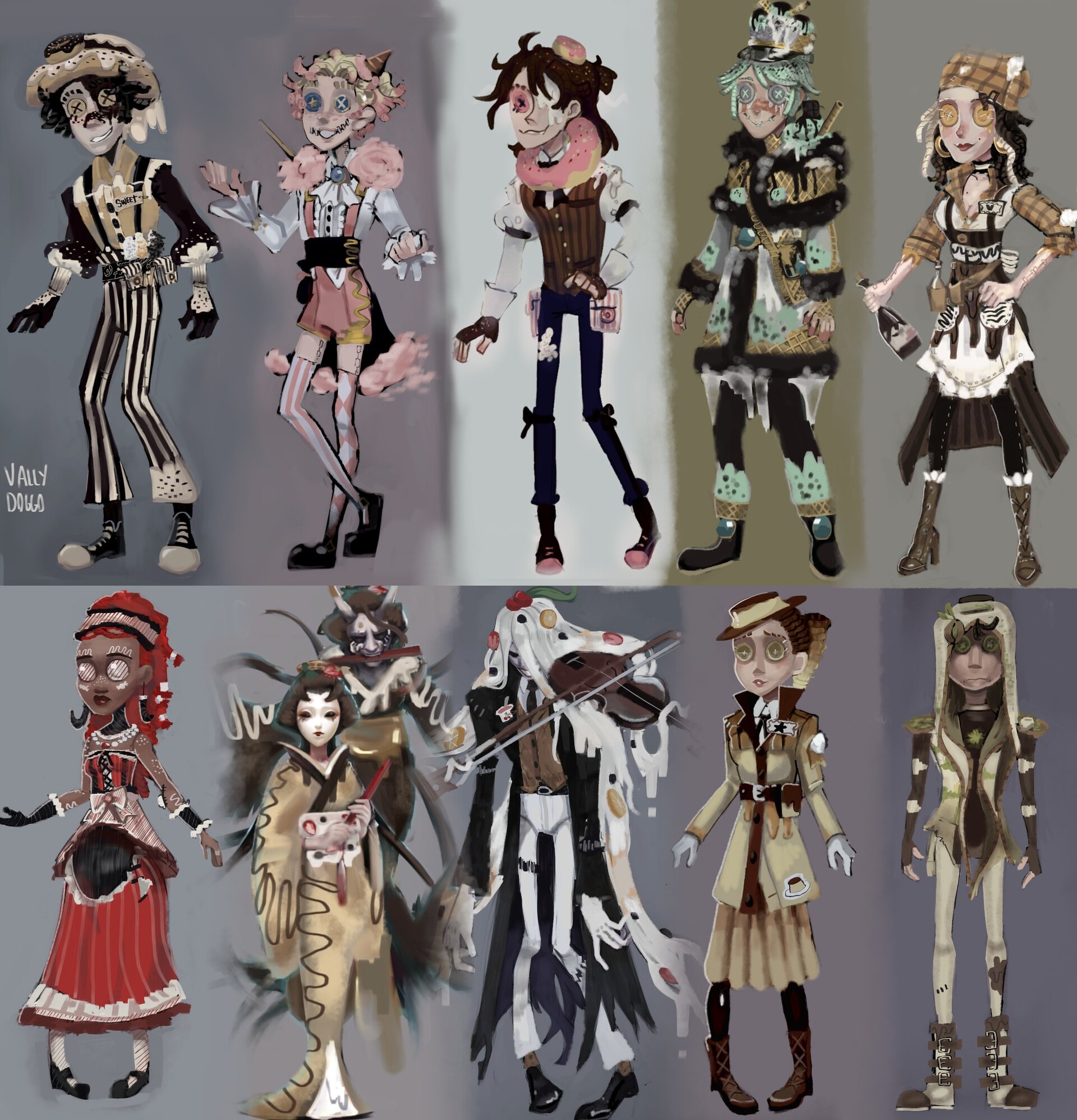 ArtStation - CANDYLAND IDV FANGAME PROJECT - Character Designs