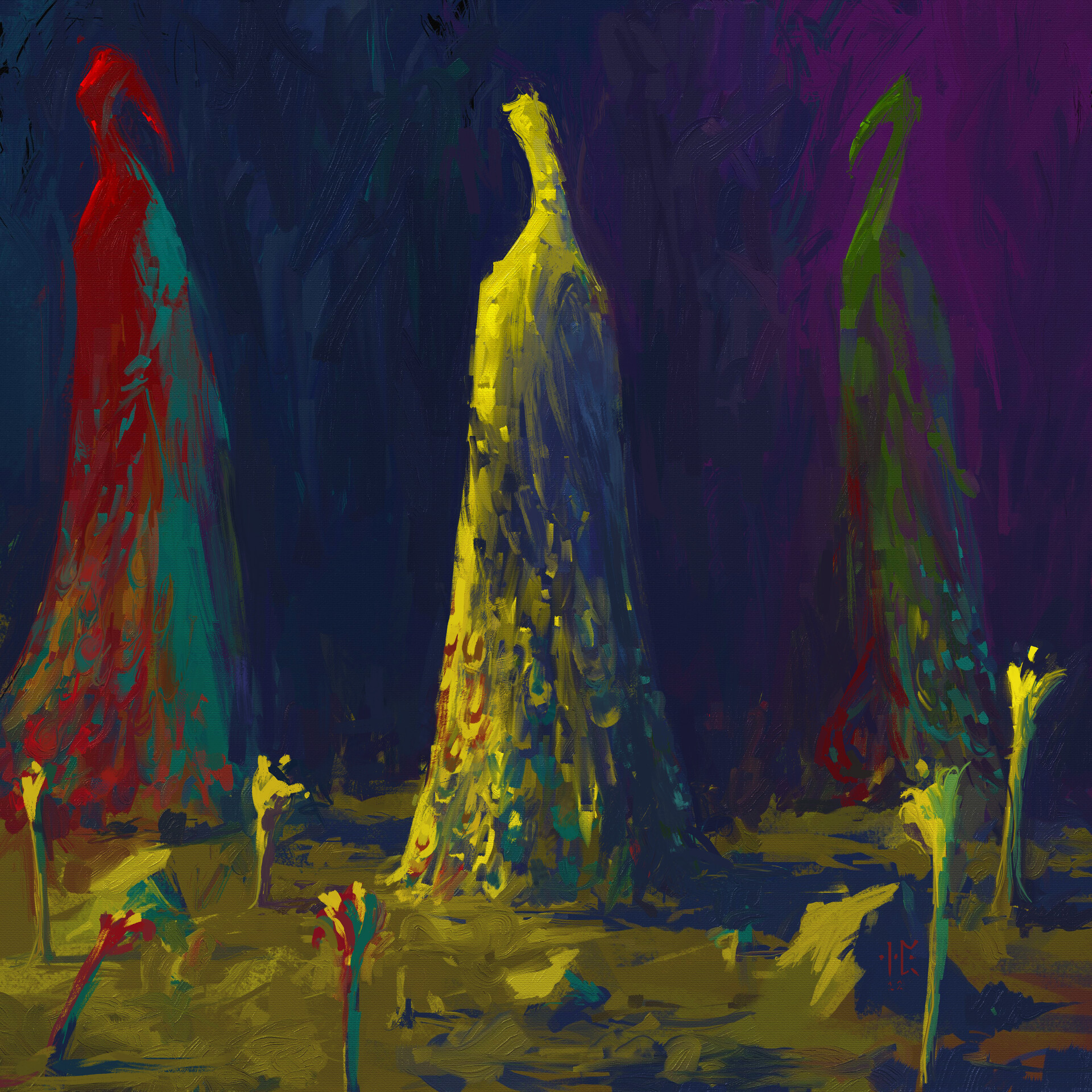 ArtStation - Color contrast study