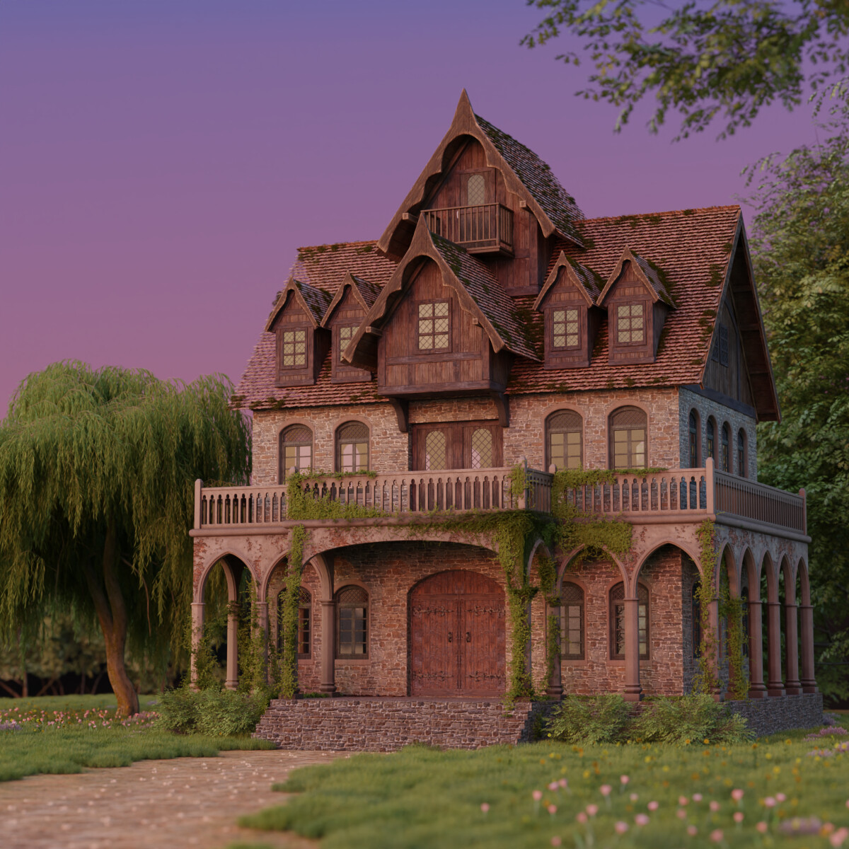 ArtStation - Fancy House in the Forest ArtStation - Fancy House in the Forest