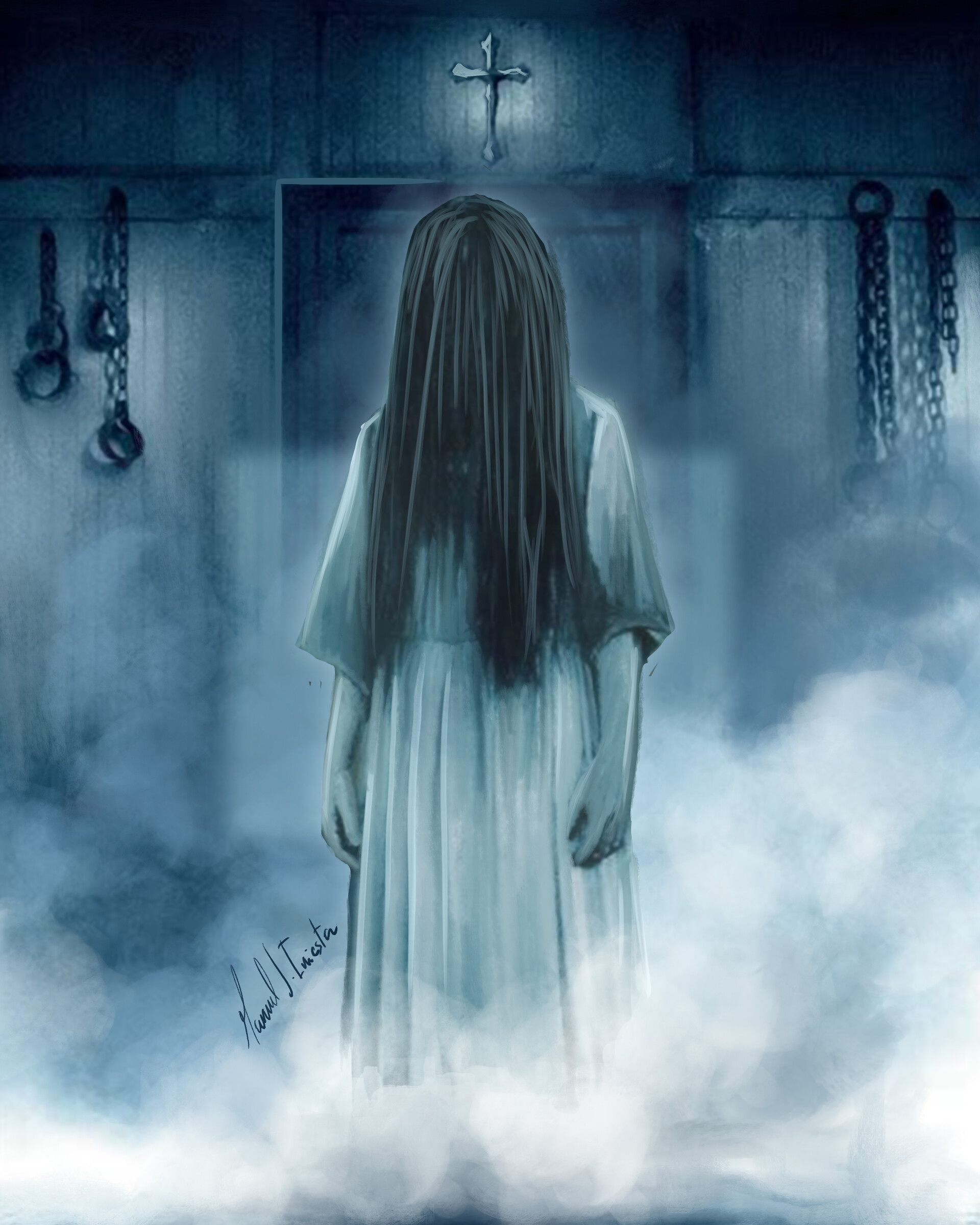 ArtStation - 00Special SIX_FanART_CINE sadako by @manueljiniesta_art