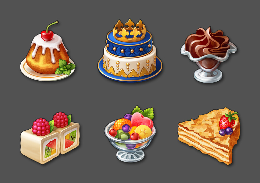 ArtStation - Dessert Icons
