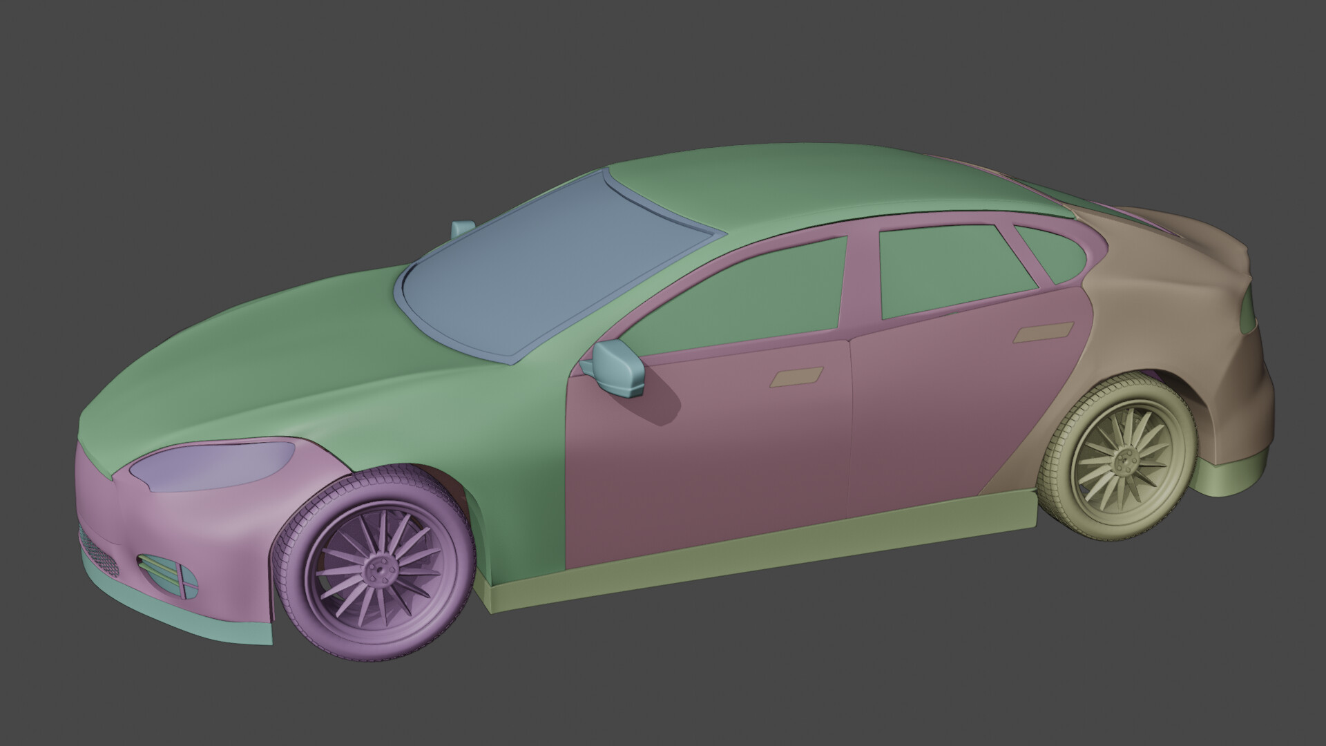 ArtStation - Tesla Model S clay render