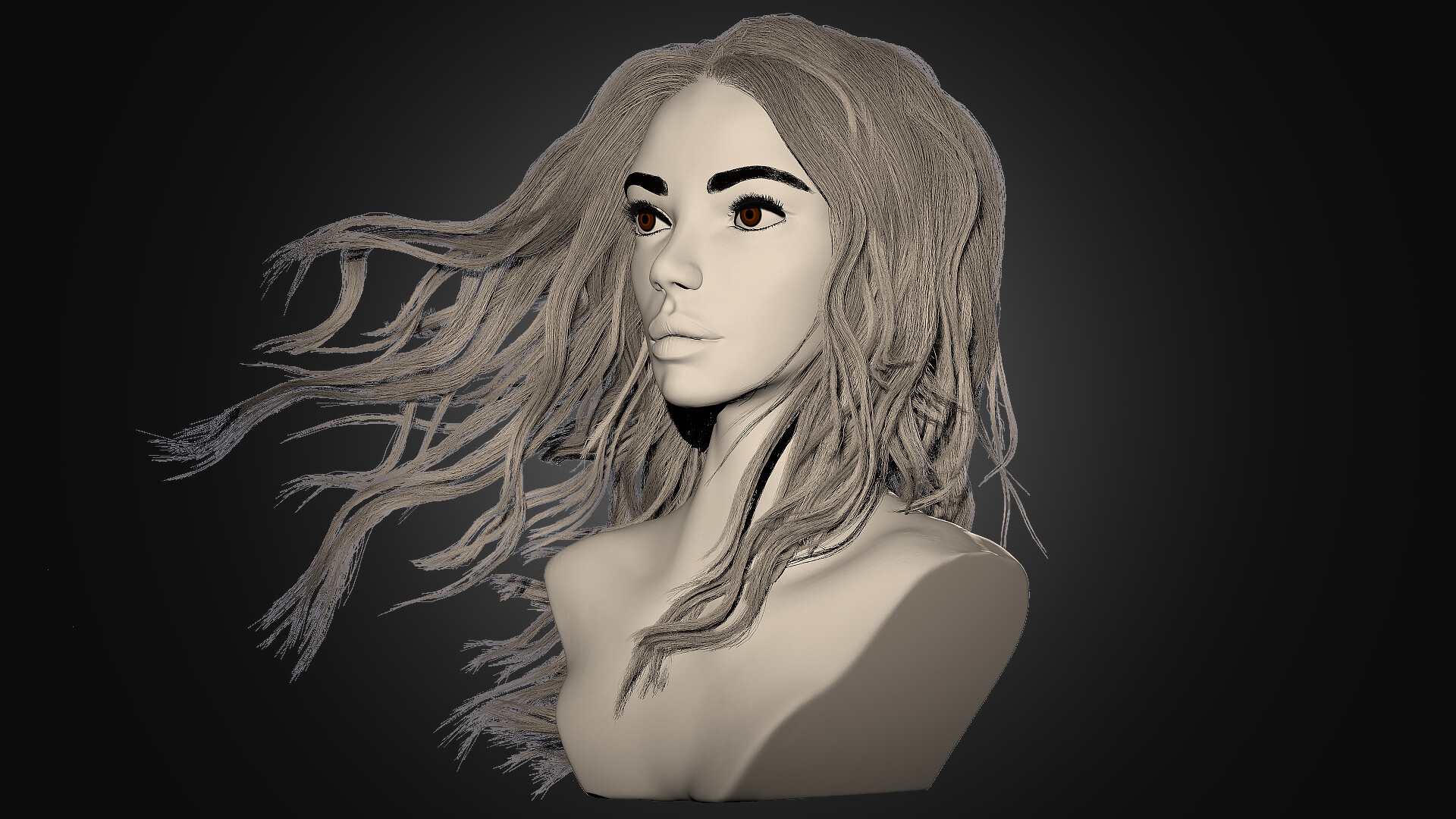 ArtStation - Hair practice