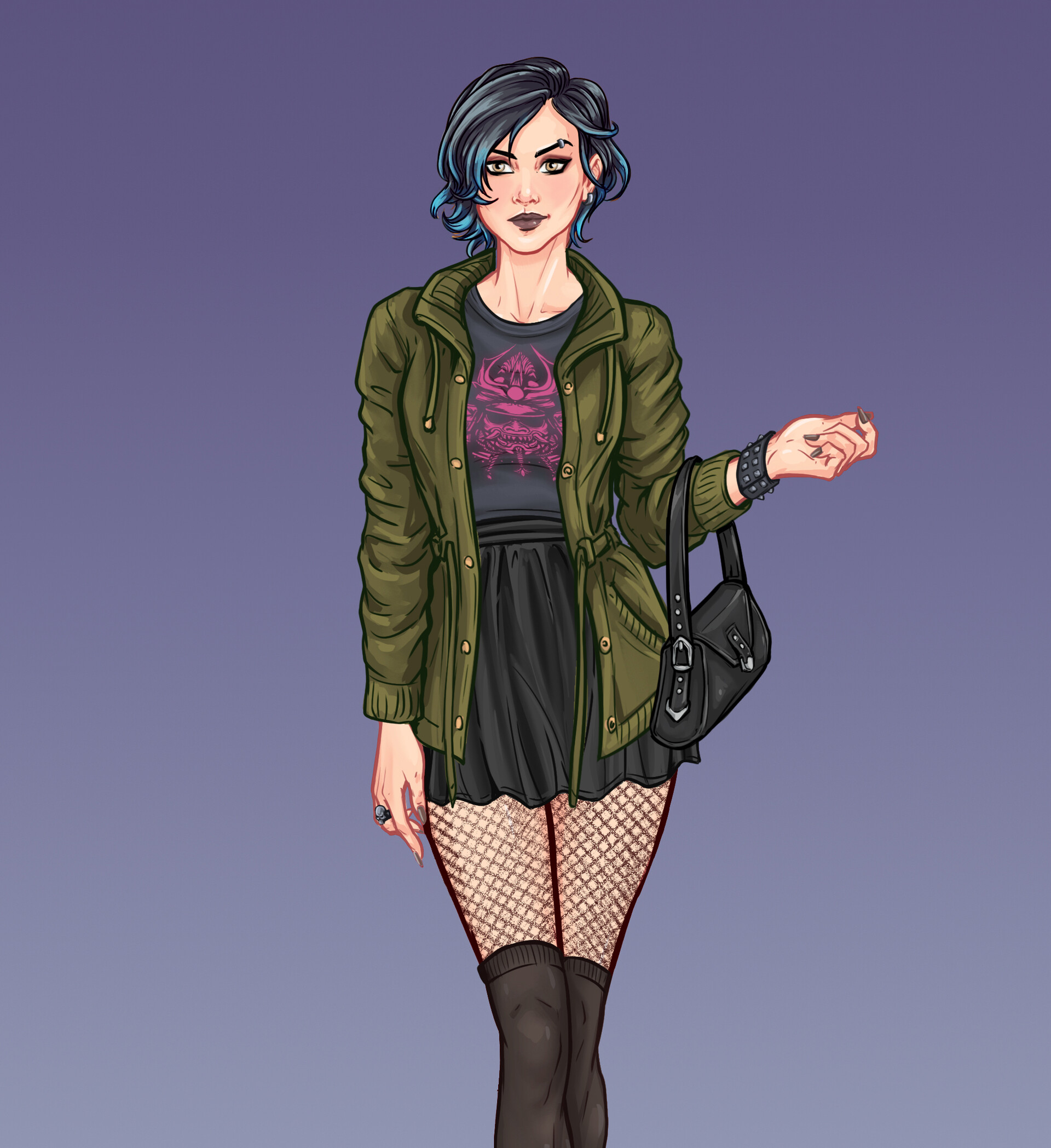 ArtStation - Grunge style girl