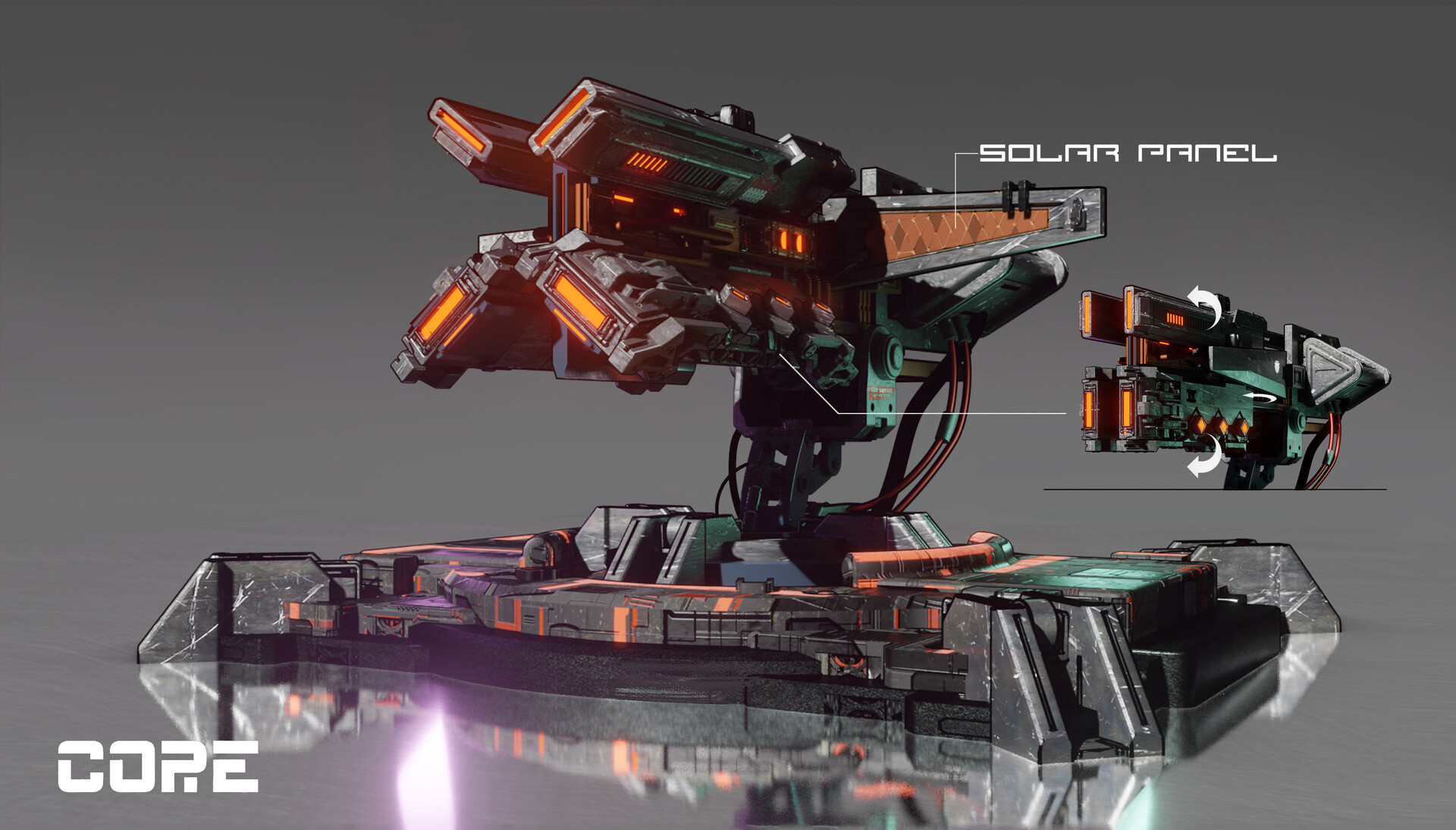 ArtStation - Laser turret