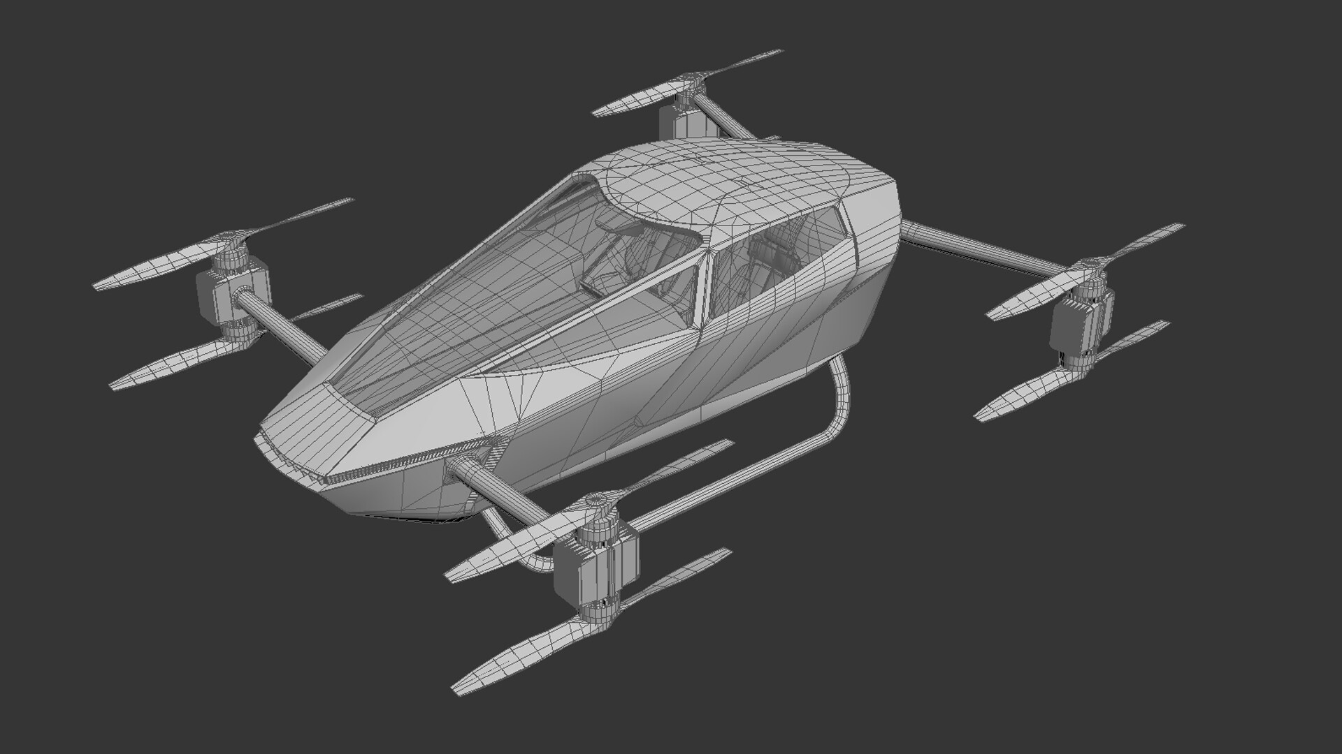 Tim Samedov - Xpeng X2 Flying car EVTOL 3D model