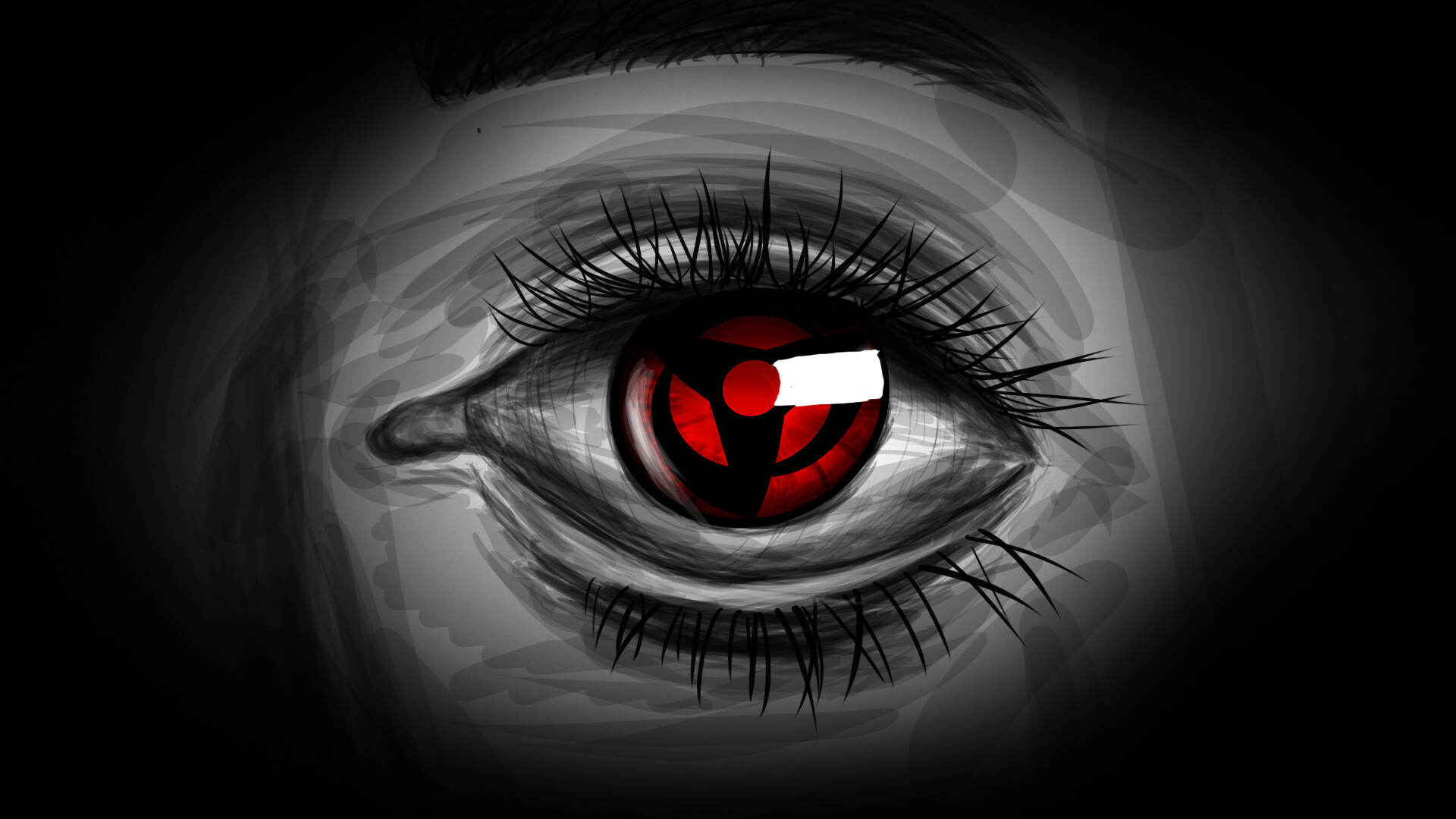ArtStation - Eye sketch Mangekyo Sharingan