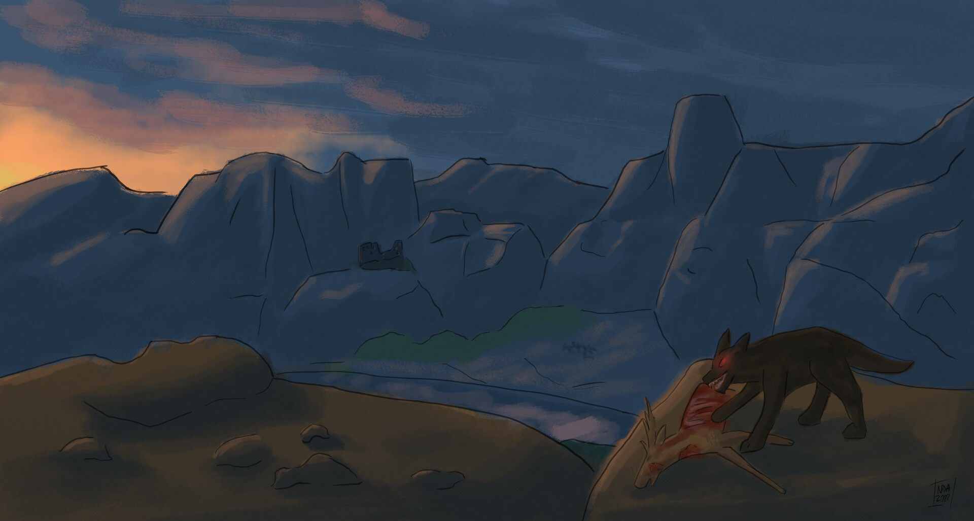 ArtStation - Black Shuck illustration