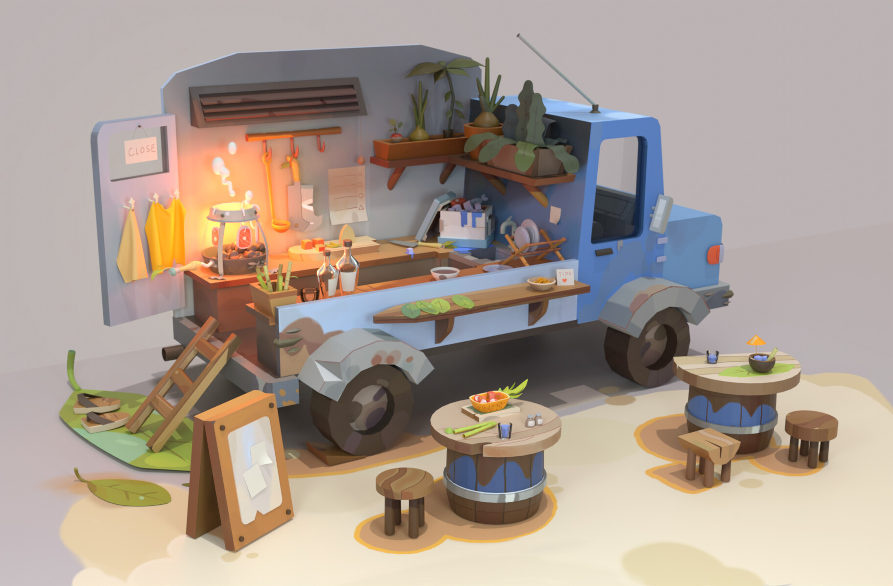 ArtStation - Poke Truck - Blender