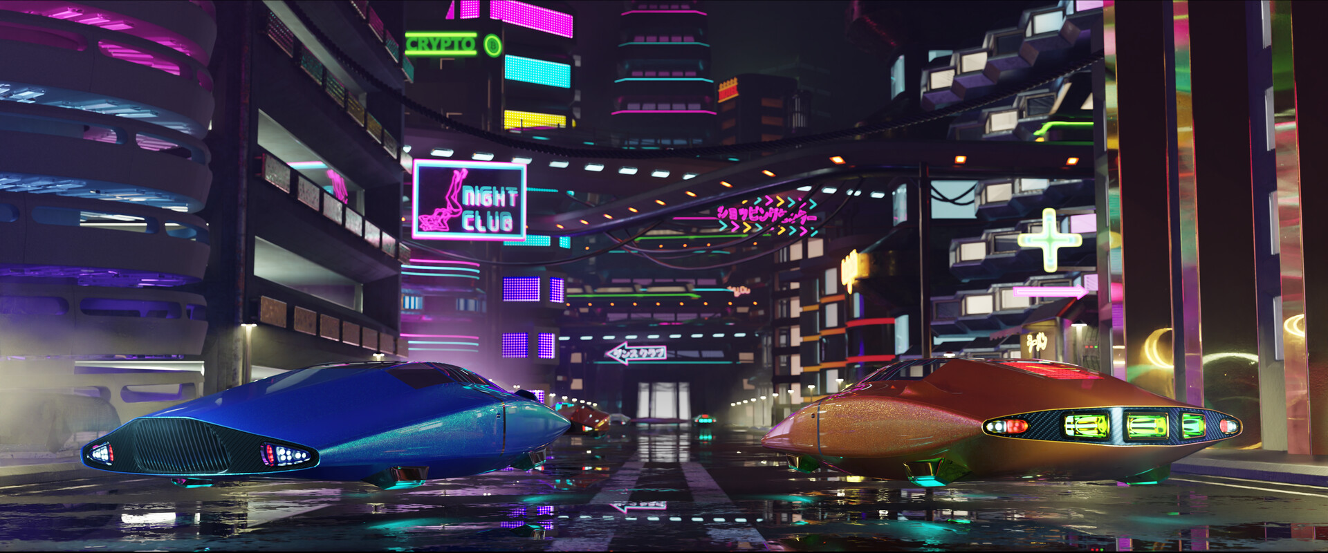 ArtStation - Cyberpunk scene