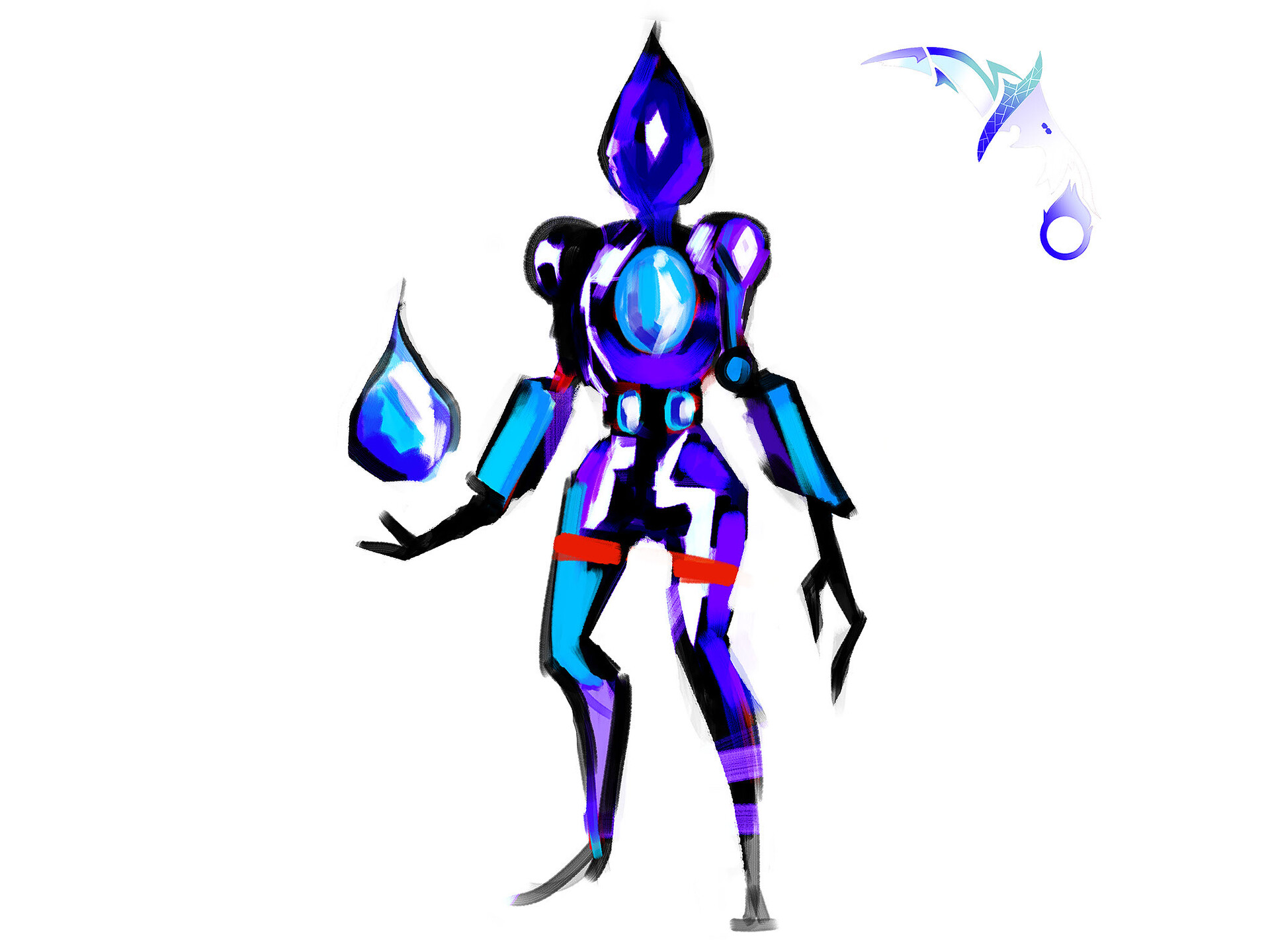 ArtStation - Rain Mage Character & Weapon Design