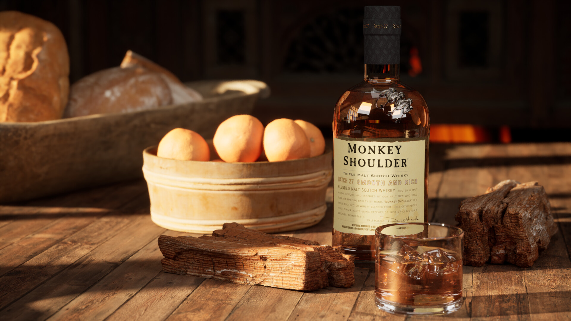 ArtStation - Whiskey Ad WIP