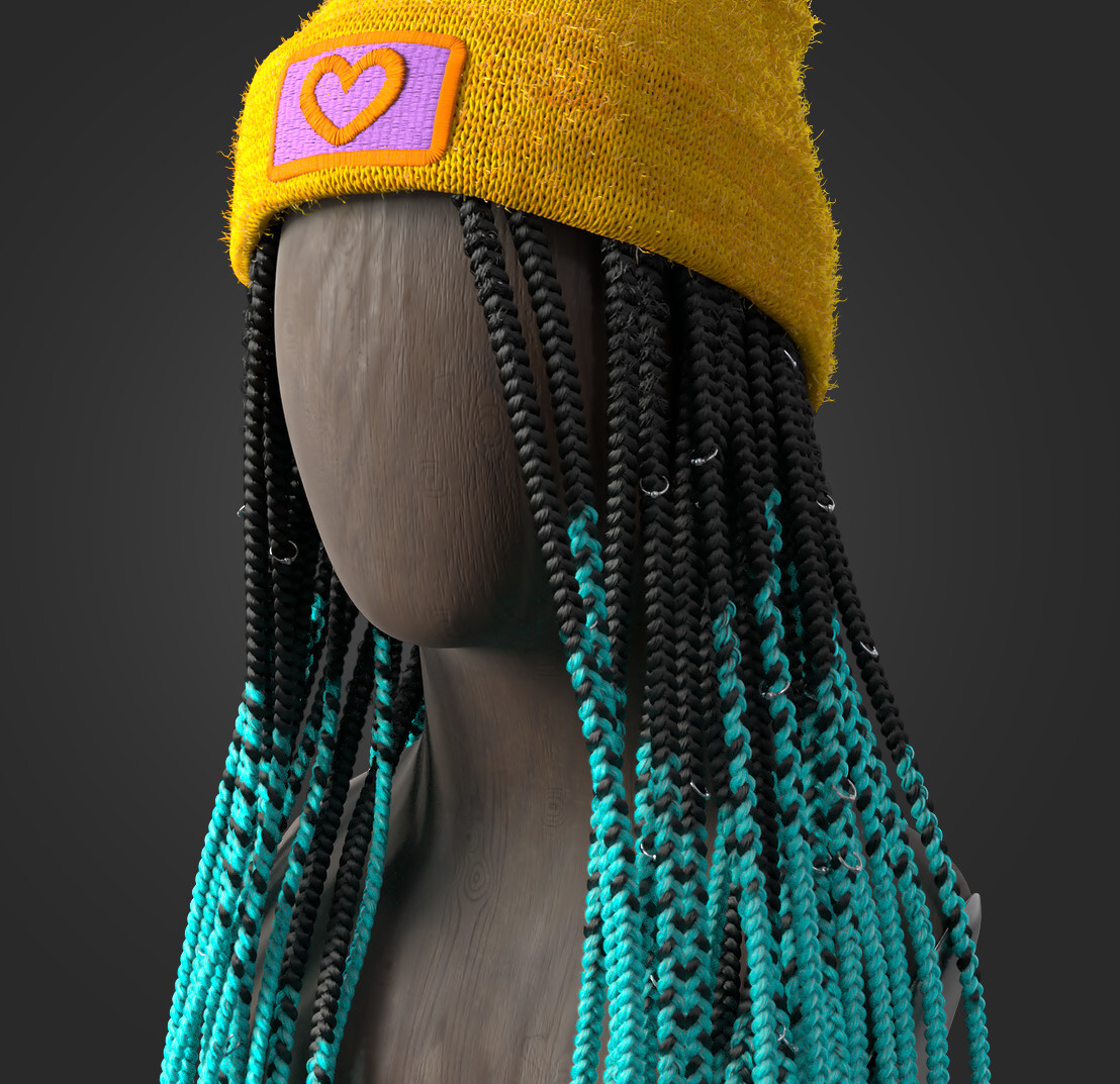 ArtStation - Bust with braids