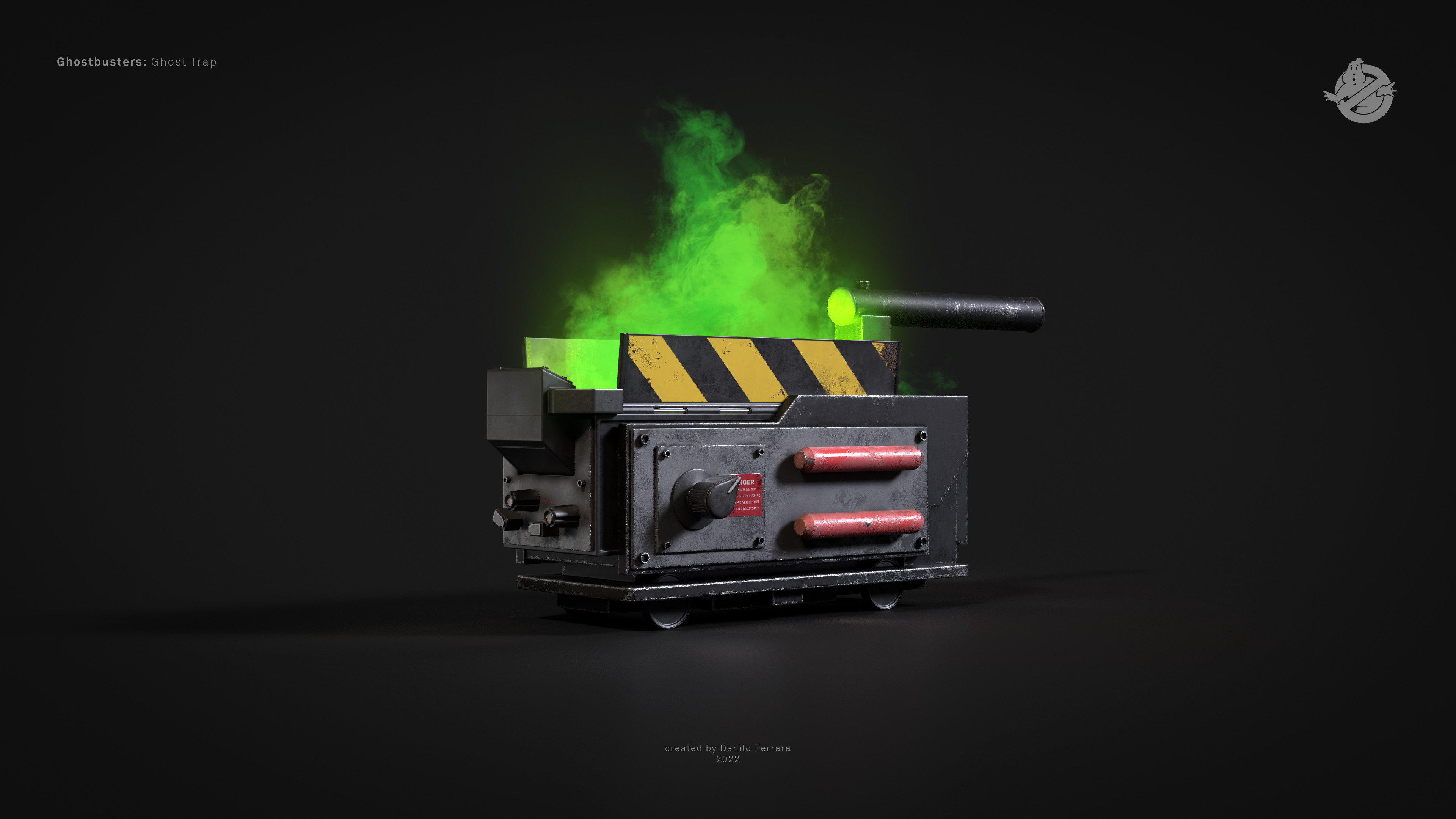 Ghostbusters Trap Drawings