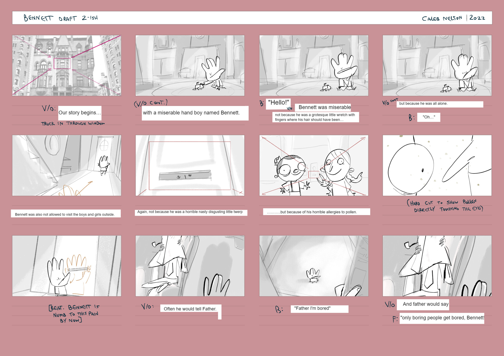 ArtStation - Storyboarding -- Bennett First Scene