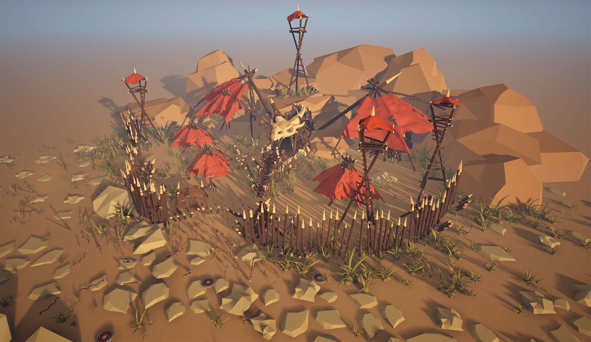 ArtStation - Orc's Desest Village