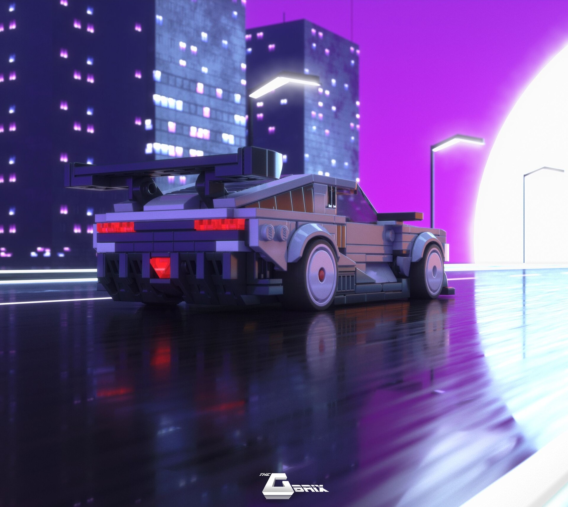 Attila Gallik - LEGO Hyundai N Vision 74 Renders