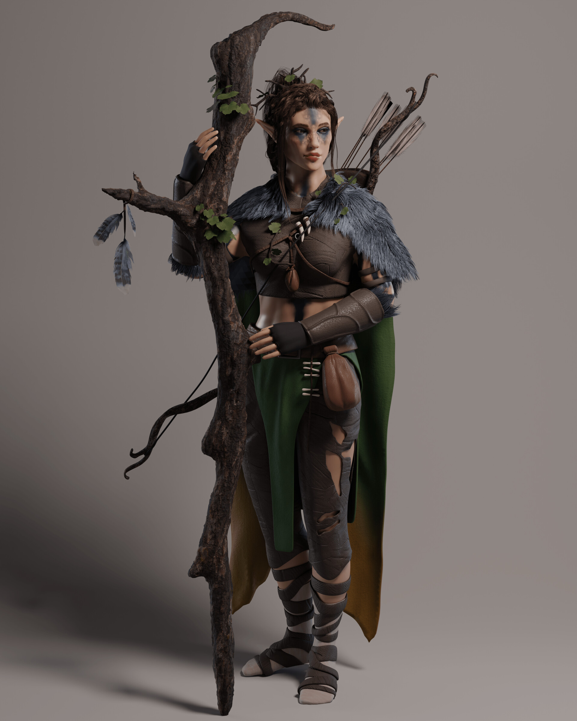 ArtStation - Elf Druid character art