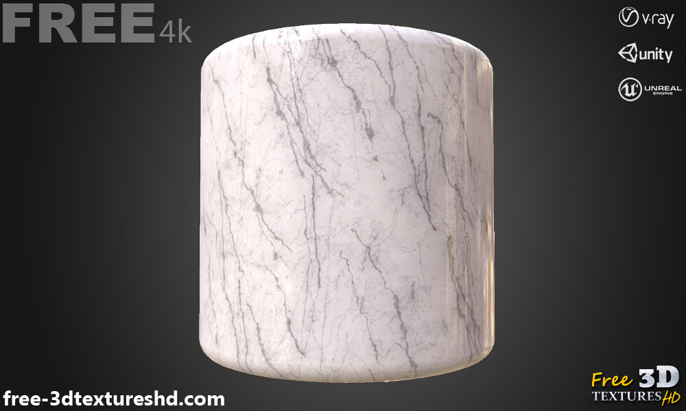 PBR Textures Free Download - White Marble 3d Texture PBR High Res Free ...