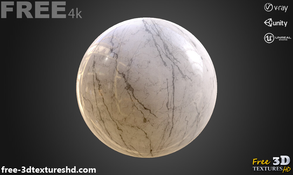 ArtStation - White Marble 3d Texture PBR High Res Free Download 4K for ...